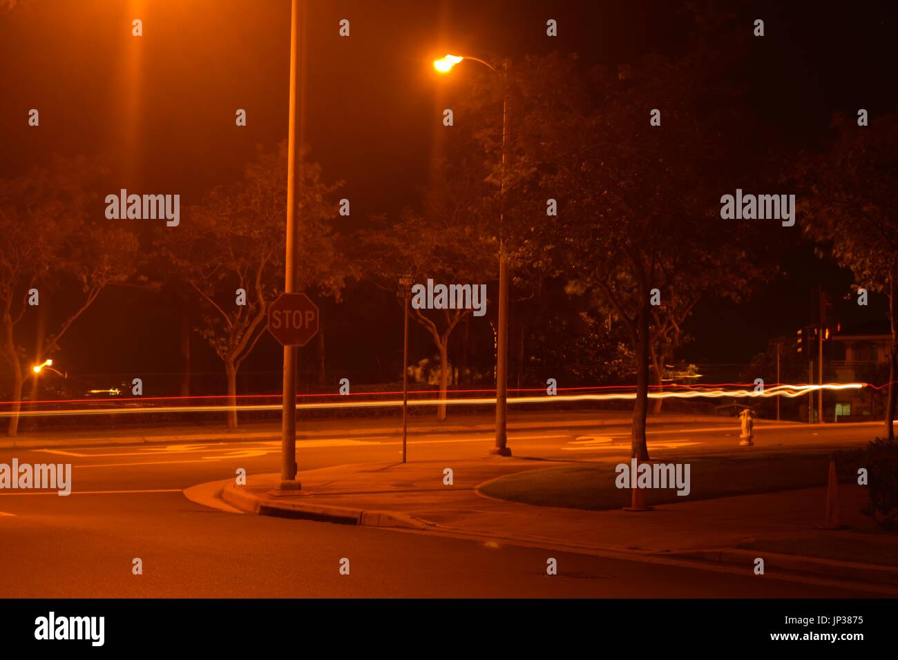 Long exposure of car lights hi-res stock photography and images - Alamy