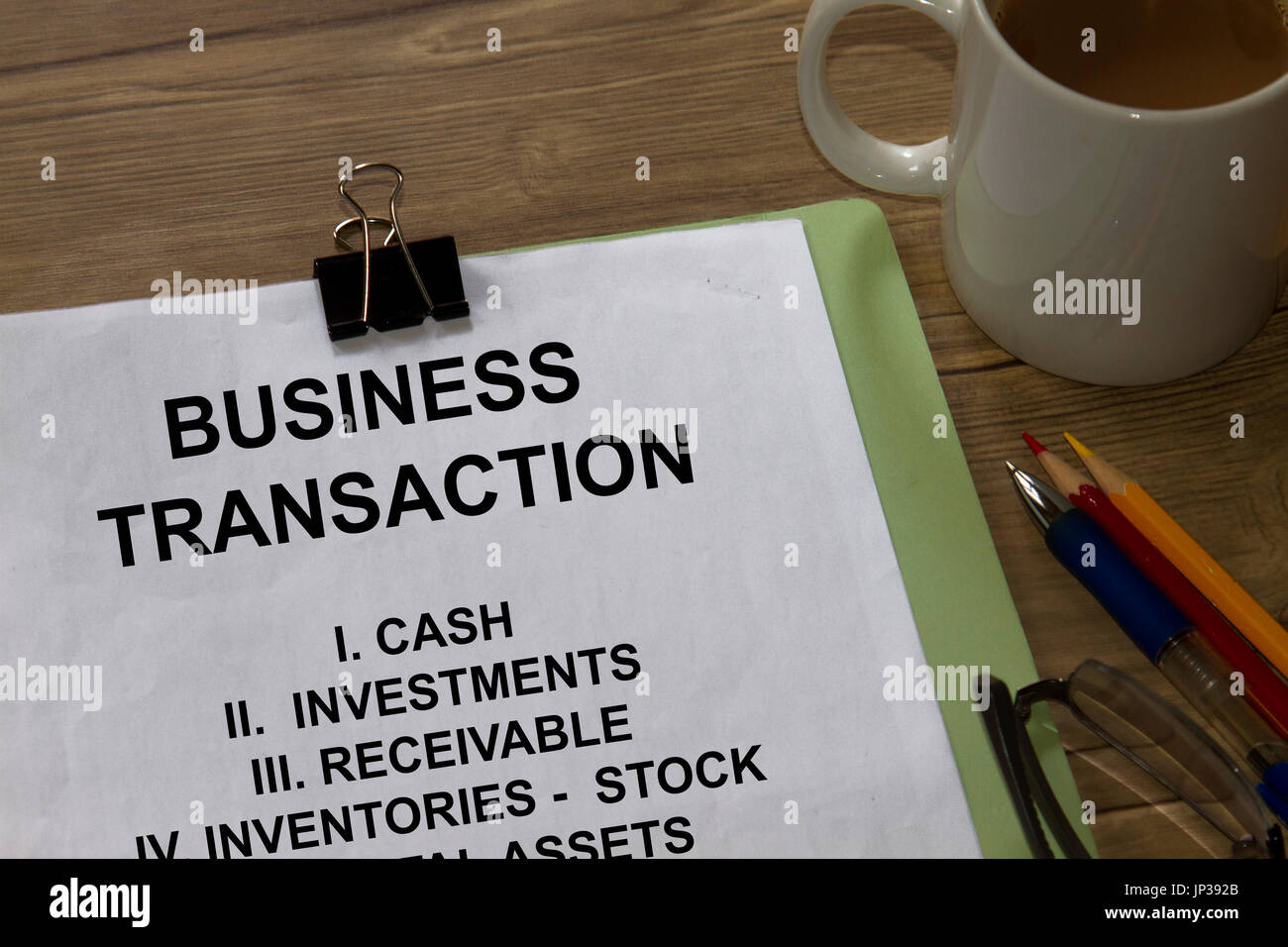 Business Transaction- concept for investment and related subject Stock ...