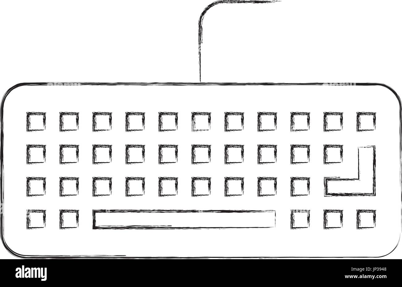 computer keyboard isolated icon Stock Vector Image & Art - Alamy