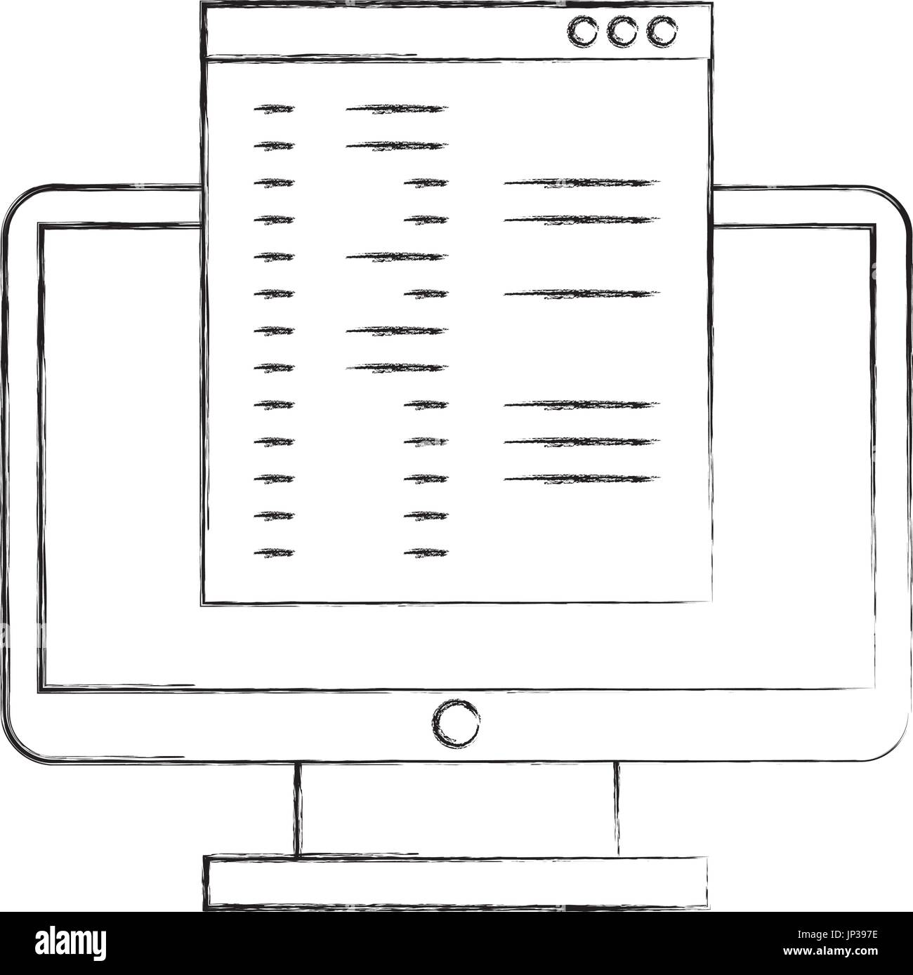 computer desktop with template Stock Vector Image & Art - Alamy