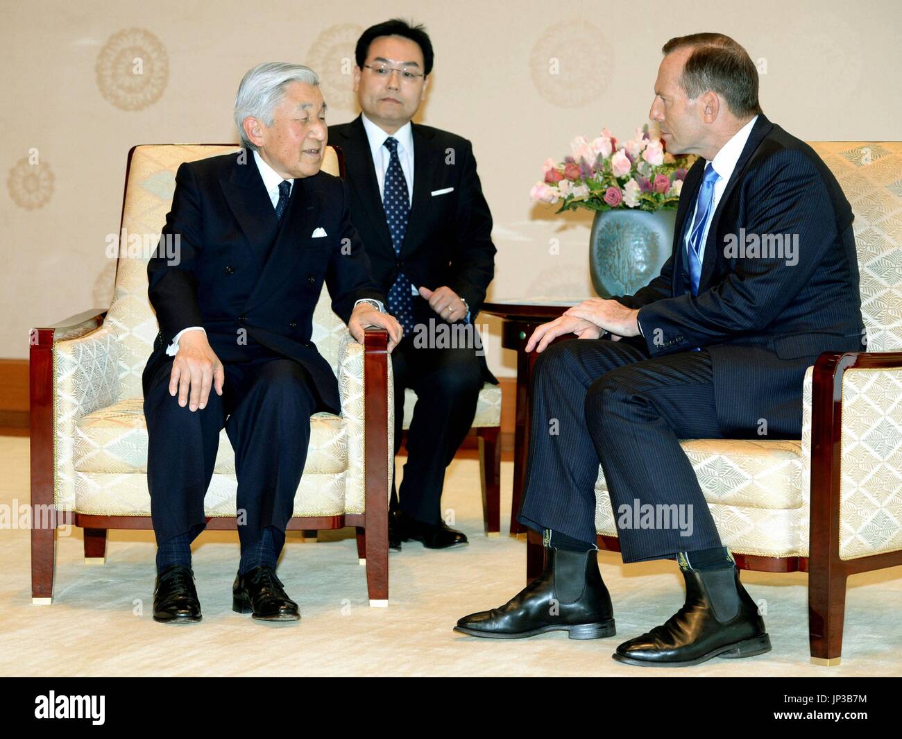 TOKYO, Japan - Australian Prime Minister Tony Abbott (R) holds talks ...