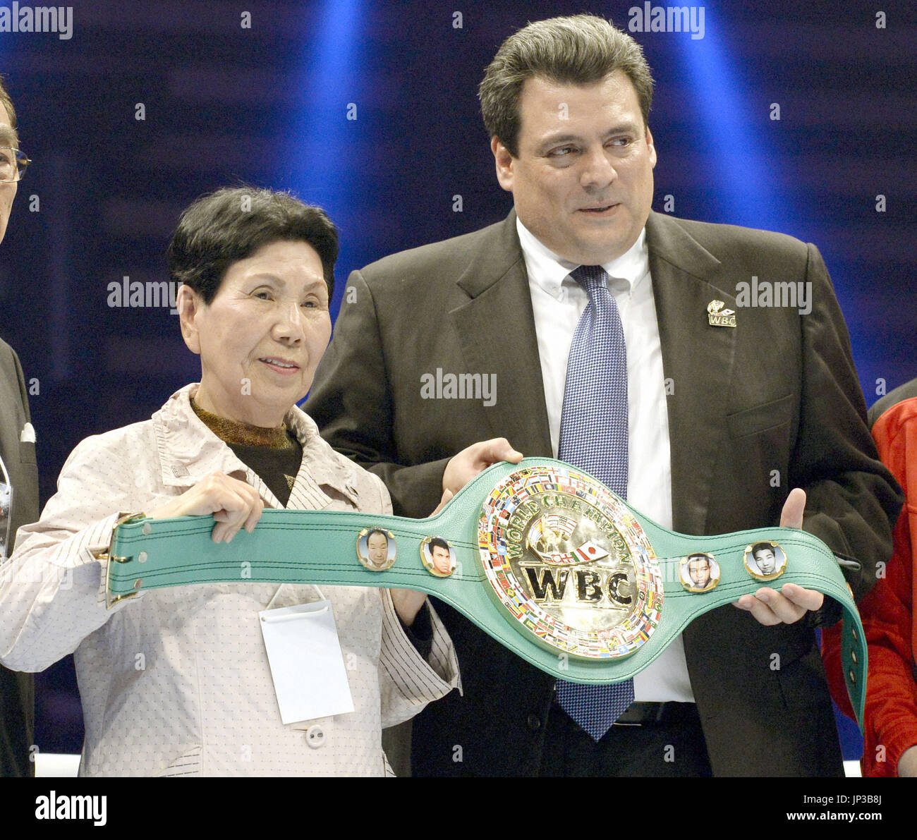 TOKYO, Japan - World Boxing Council President Mauricio Sulaiman (R ...