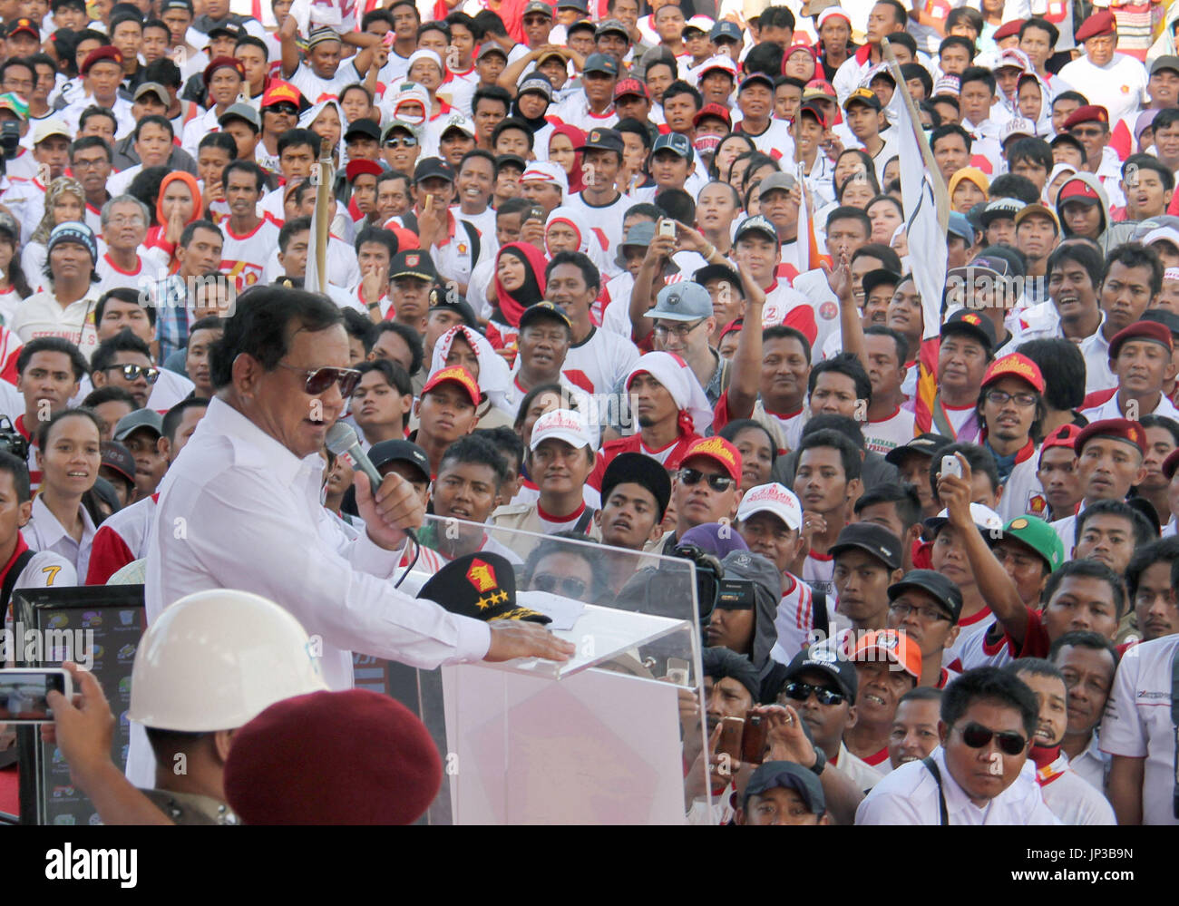 SURABAYA, Indonesia - Prabowo Subianto, a former general running in ...