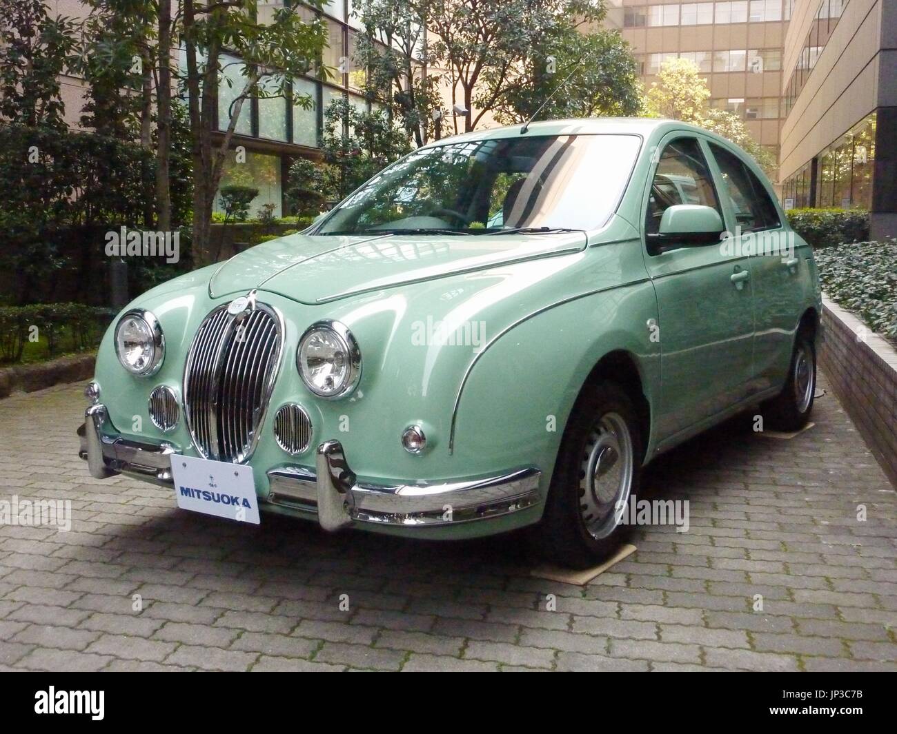 TOKYO, Japan - Mitsuoka Motor Co. unveils its Viewt compact sedan's ...