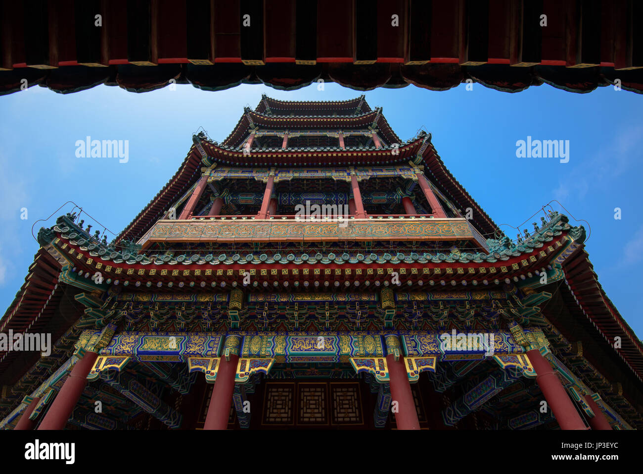 royal temple tower in China Stock Photo - Alamy