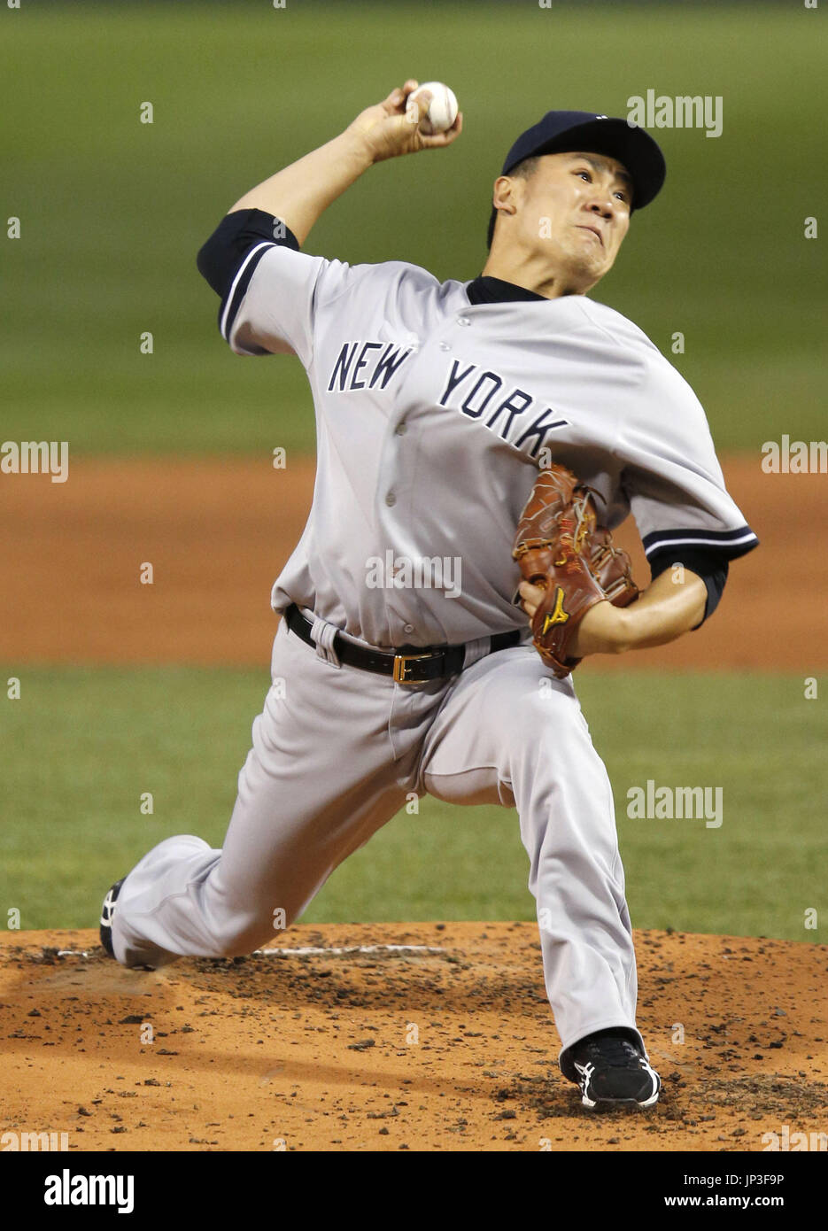 BOSTON, United States - New York Yankees pitcher Masahiro Tanaka starts ...