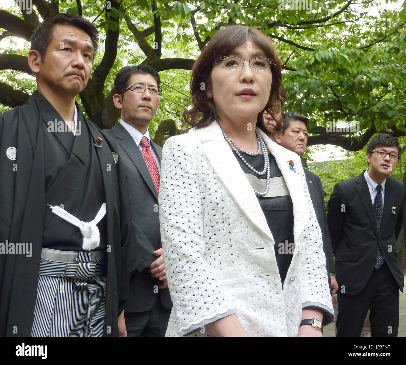 TOKYO, Japan - Japanese administrative reform minister Tomomi Inada (C ...