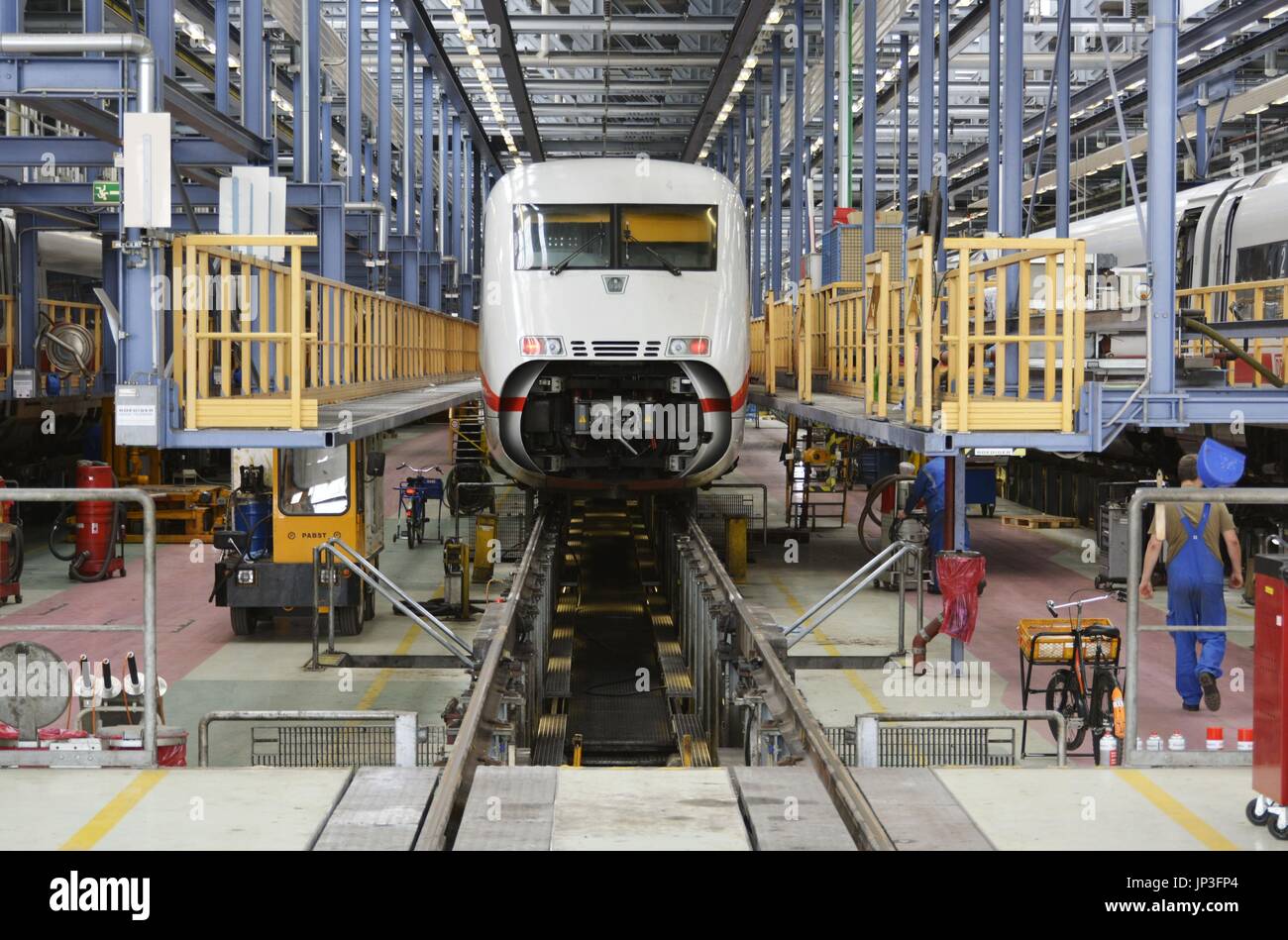 BERLIN, Germany - A rail yard in Berlin of Deutsche Bahn is ...