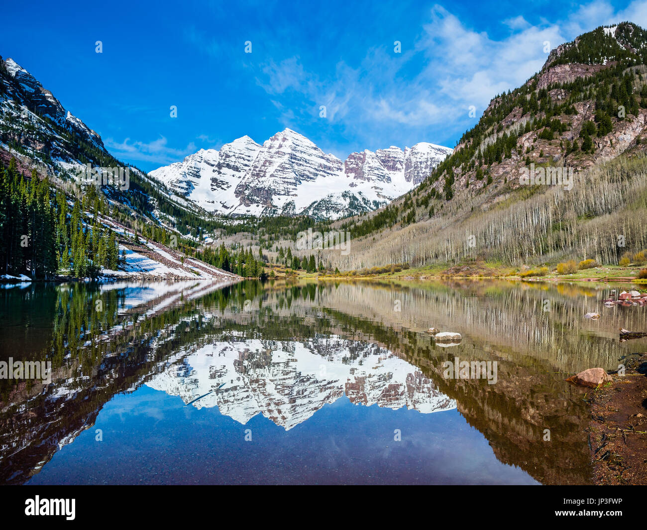 Aspen maroon bells winter hi-res stock photography and images - Alamy