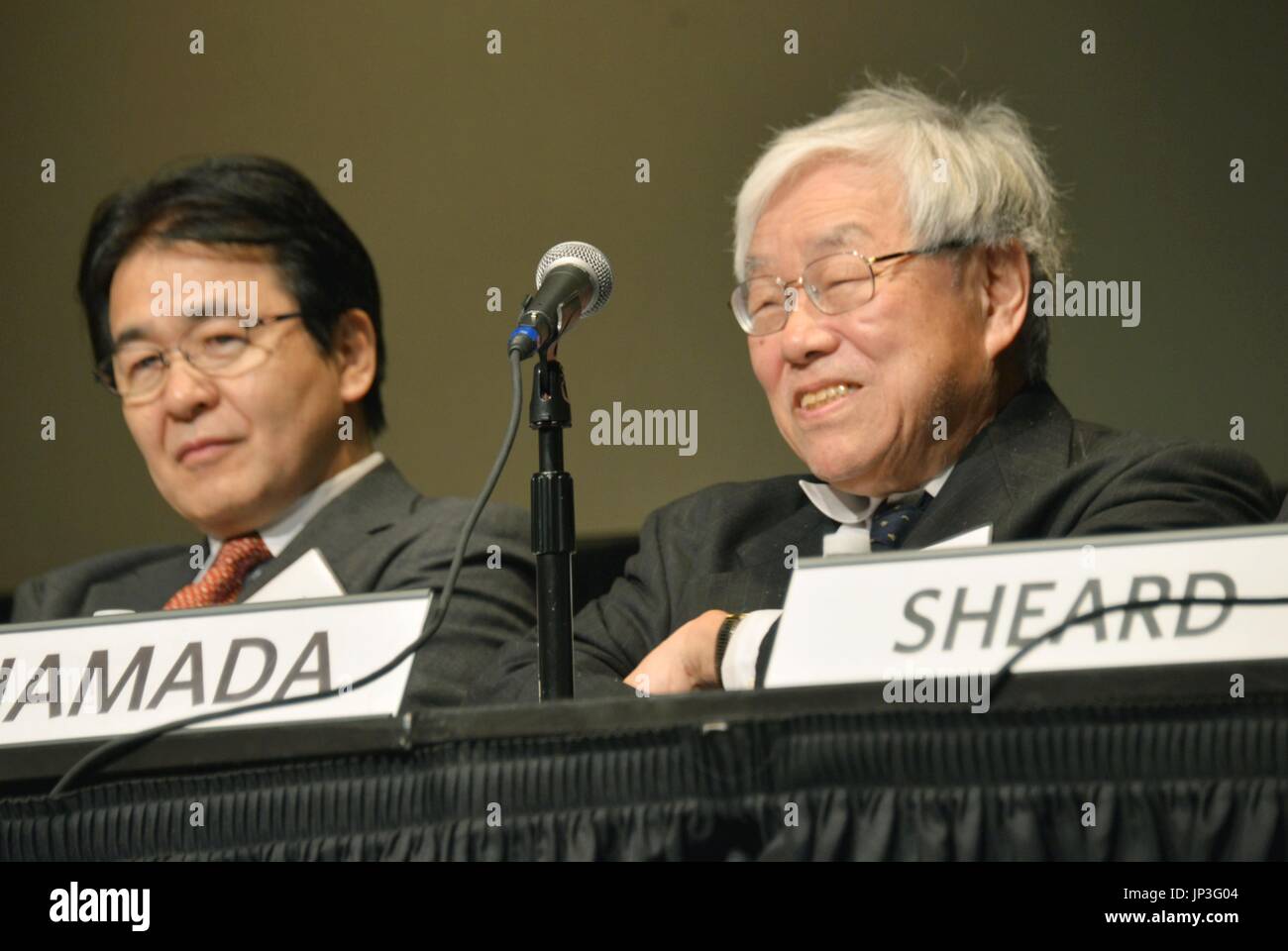 NEW YORK, United States - Koichi Hamada (R), Japanese Prime Minister ...