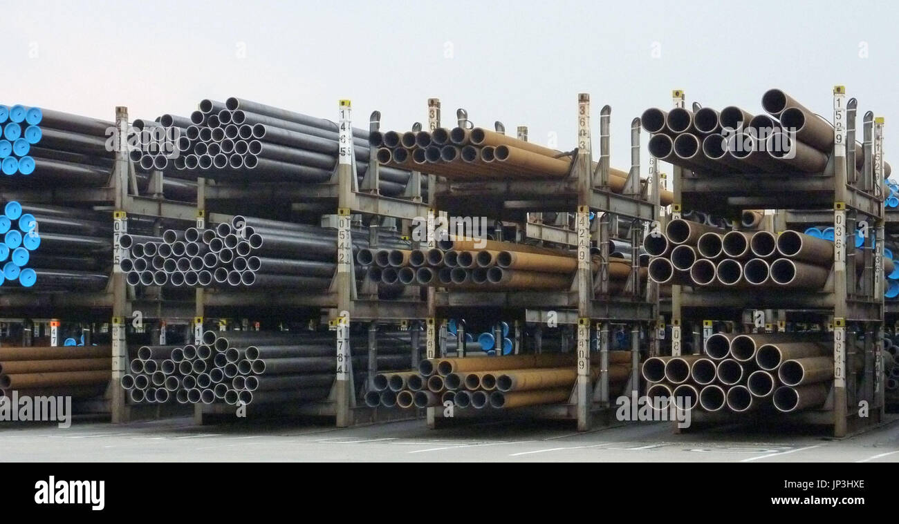 TOKYO, Japan - Nippon Steel & Sumitomo Metal Corp.'s steel pipes are ...