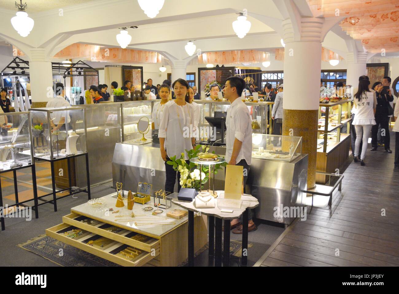TAINAN, Taiwan - Shoppers stroll inside Lin Department Store, reopened ...