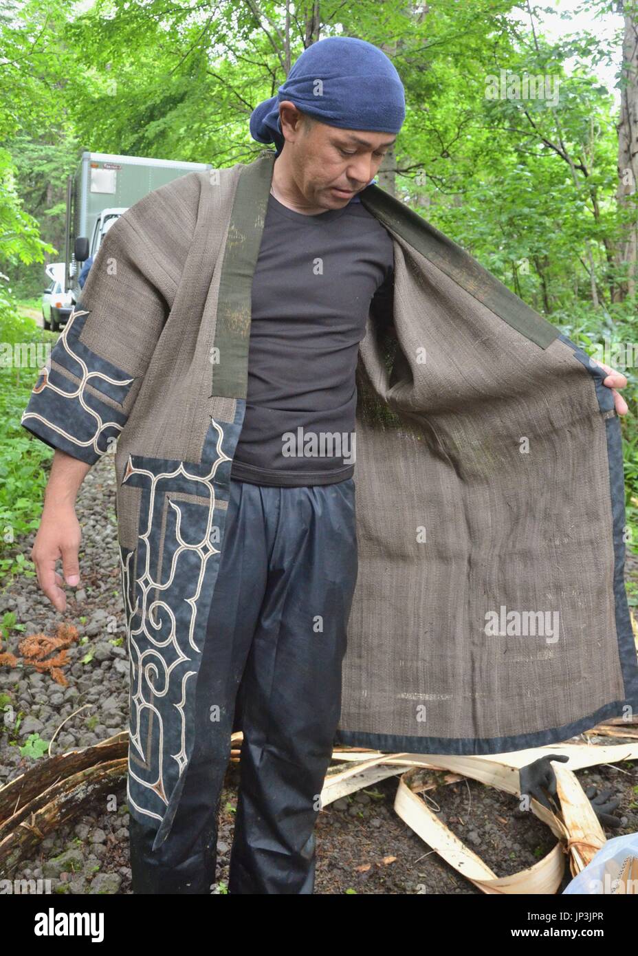 ASAHIKAWA, Japan - A man wears traditional formal attire of the ...