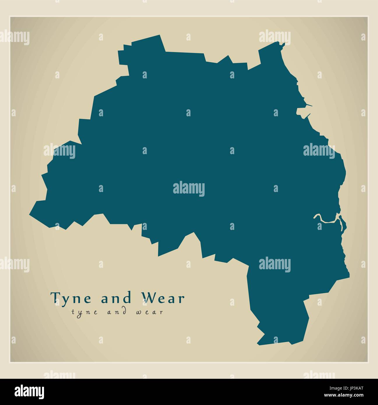 Tyne wear map hi-res stock photography and images - Alamy