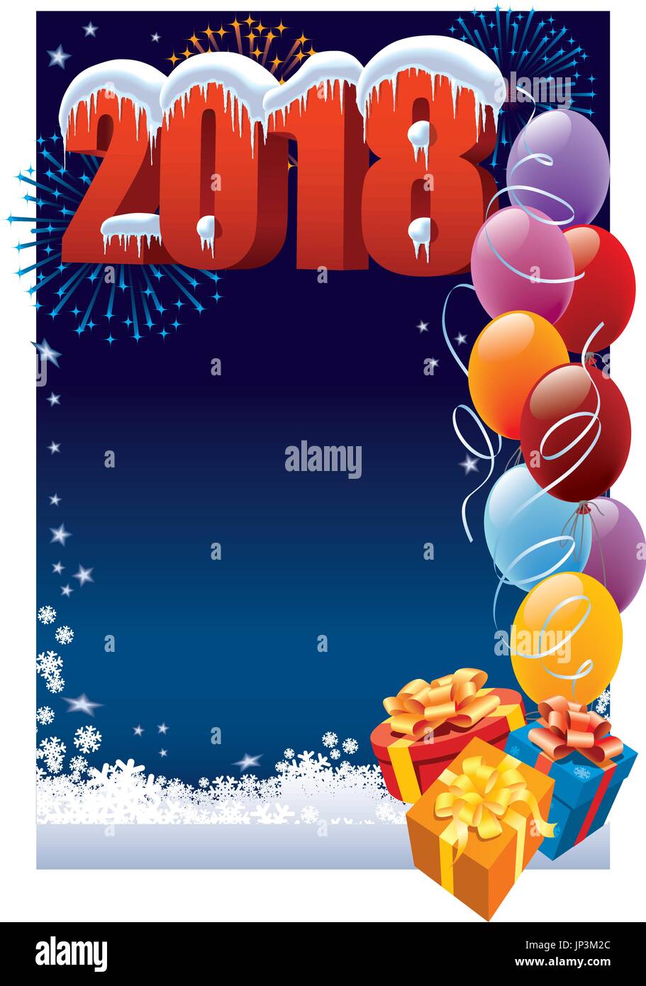 Winter time copy space Stock Vector Images - Alamy