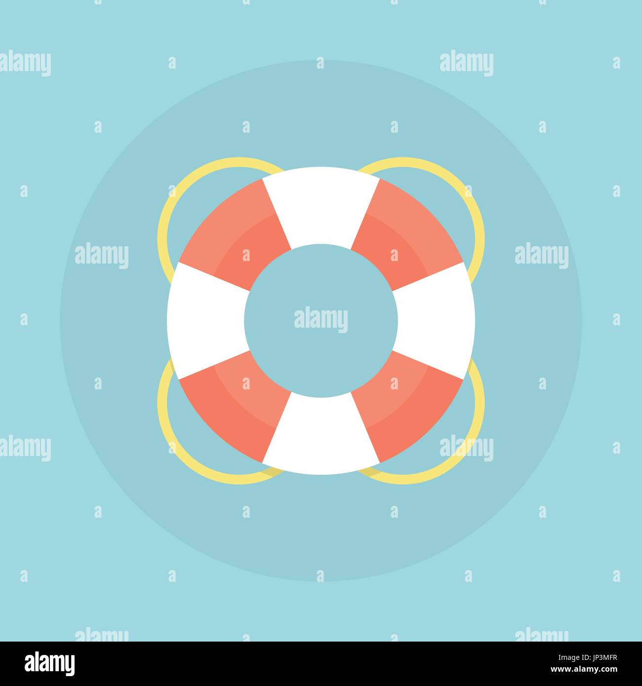 Lifebuoy vector flat illustration Stock Vector Image & Art - Alamy