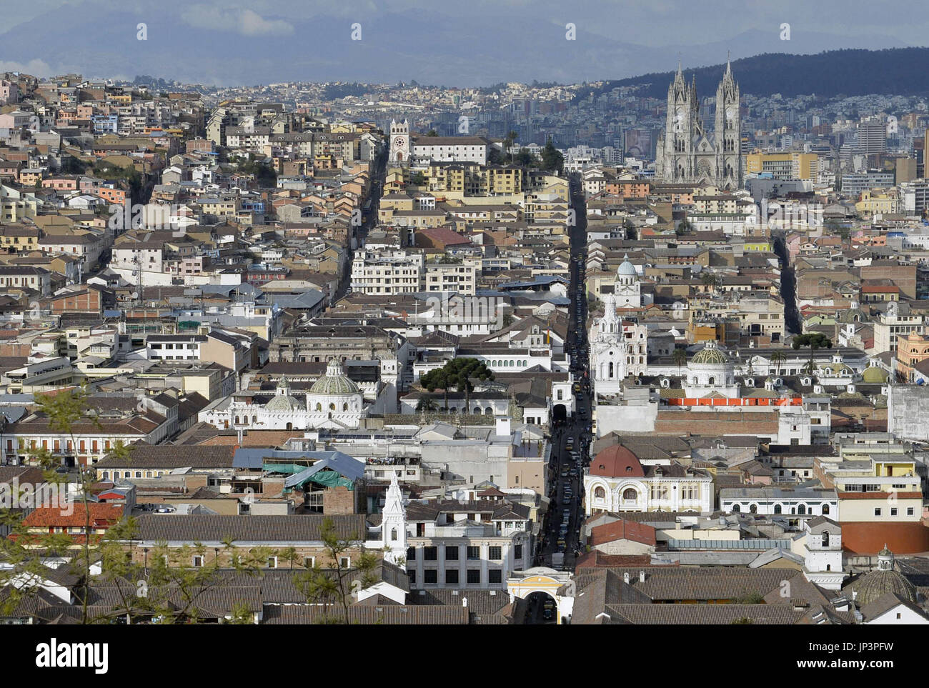 OSAKA, Japan - The old town area of Quito, Ecuador, a UNESCO World ...
