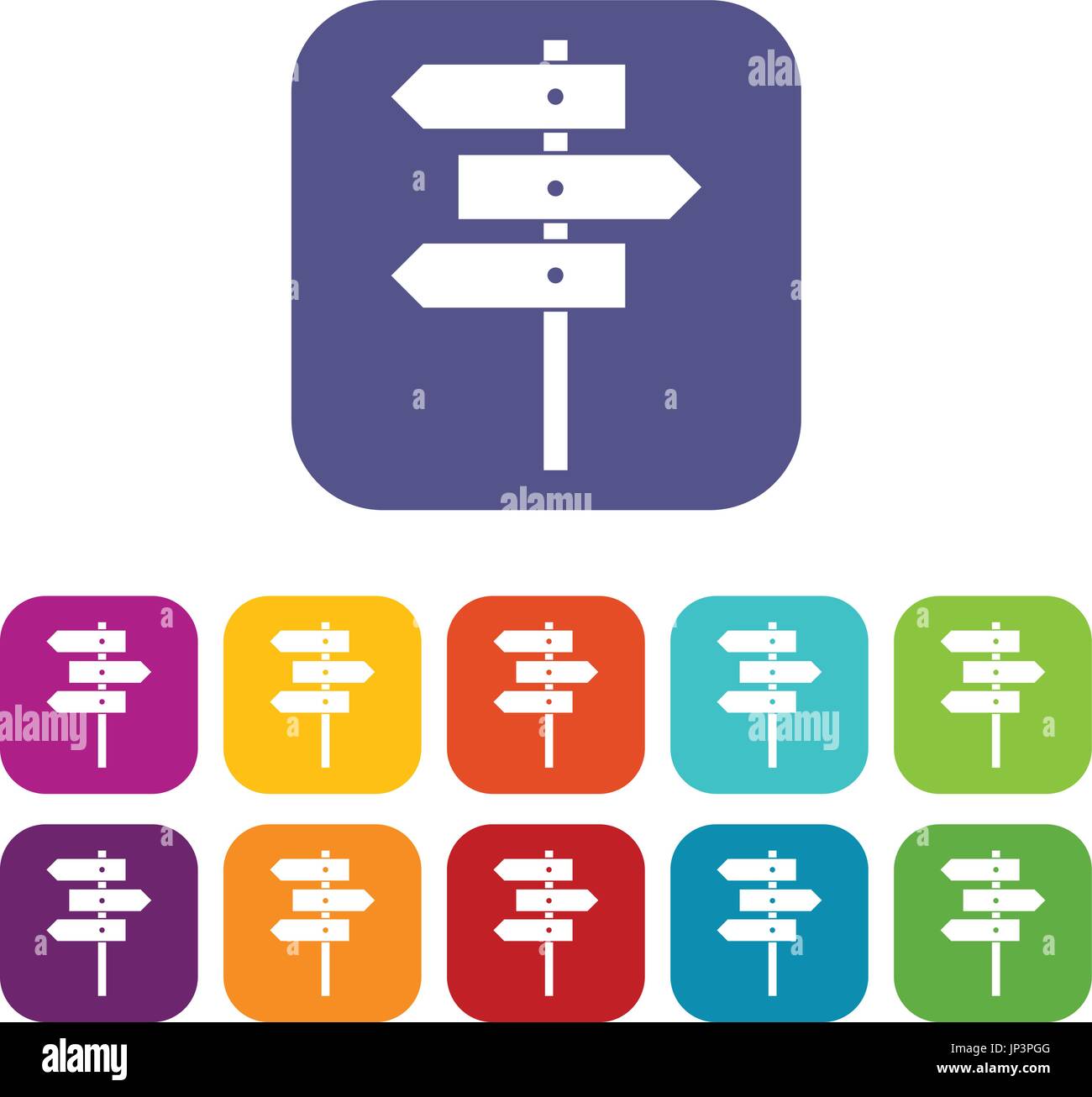 Direction signs icons set Stock Vector Image & Art - Alamy
