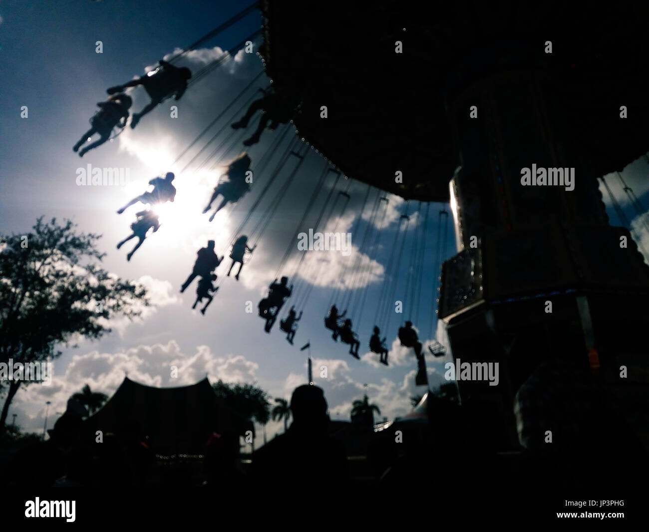 Swing ride amusement park hi-res stock photography and images - Alamy