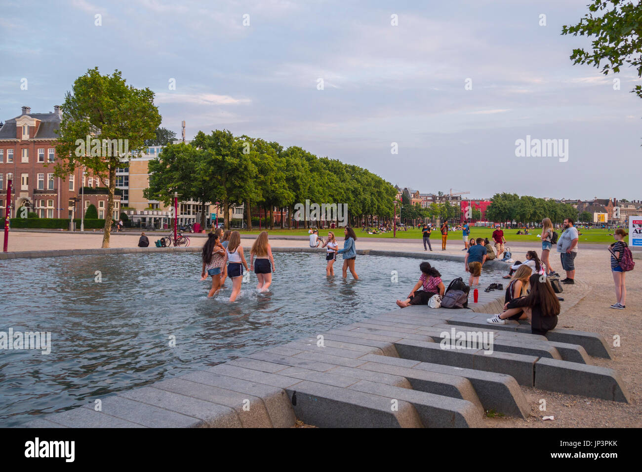 The pool in front of National Museum Amsterdam - AMSTERDAM ...