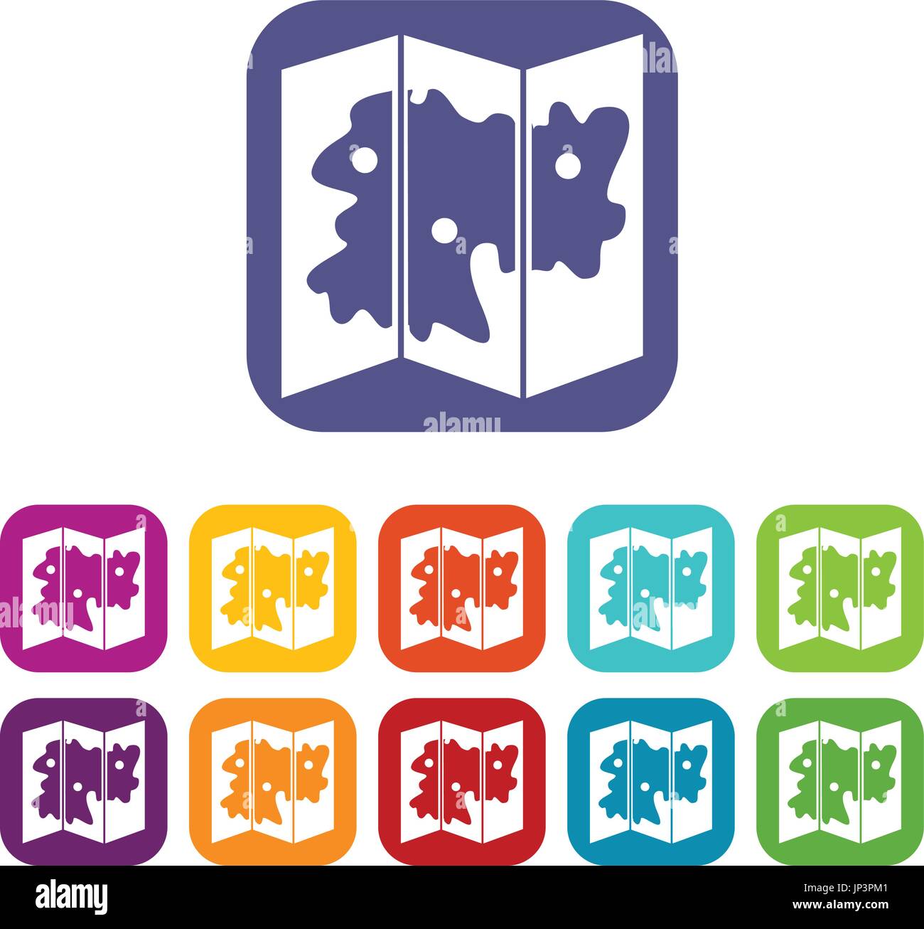 Map icons set Stock Vector Image & Art - Alamy