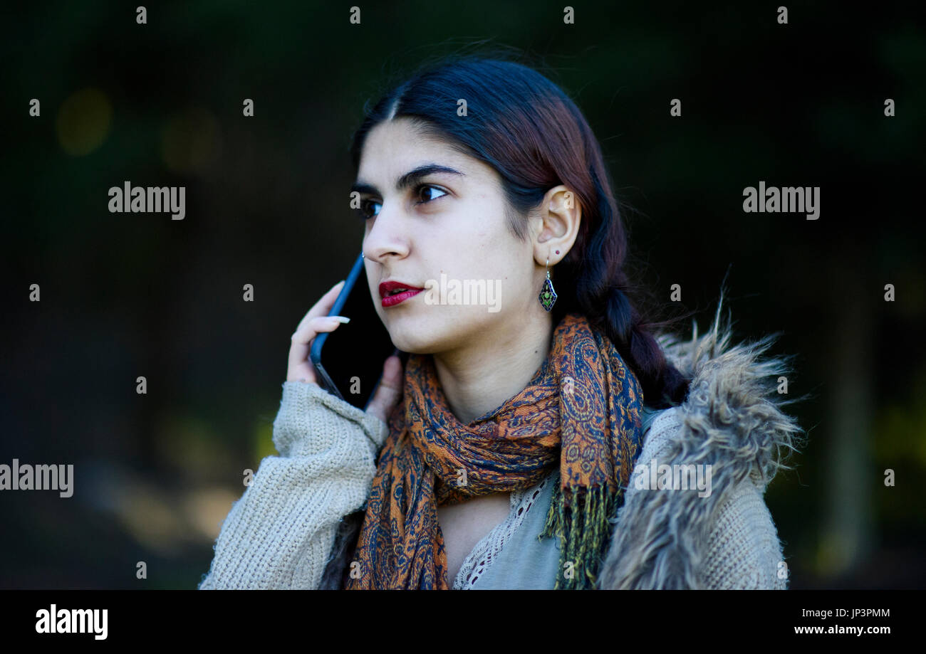 Iranian woman cell hi-res stock photography and images - Alamy