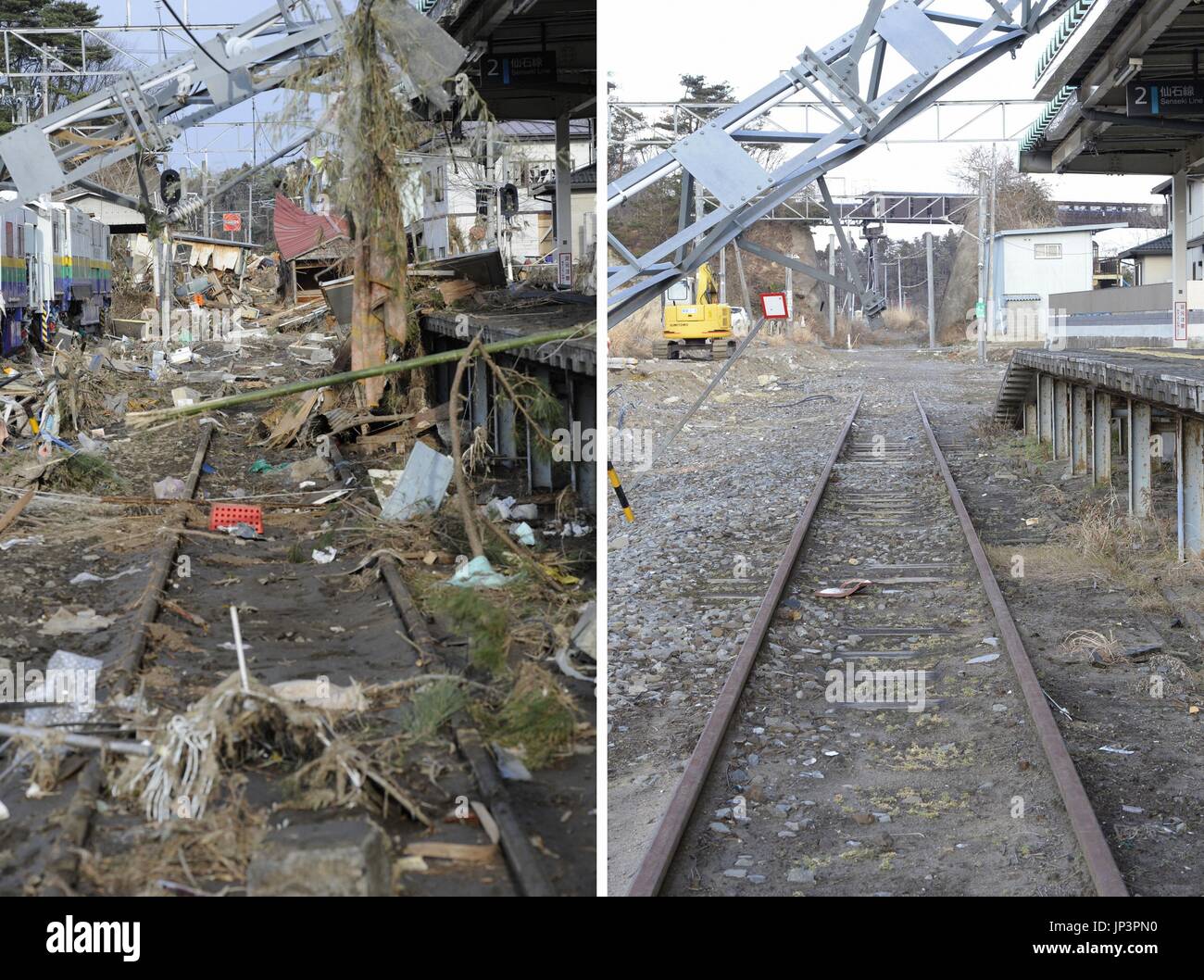 SENDAI, Japan - Photos show Nobiru Station on the JR Senseki Line in ...