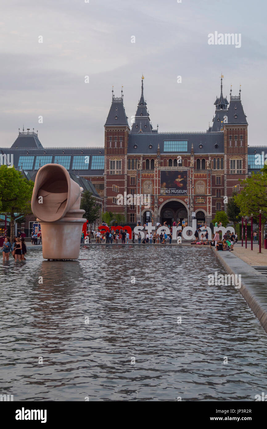 Very popular place in Amsterdam the Square at the National Museum ...