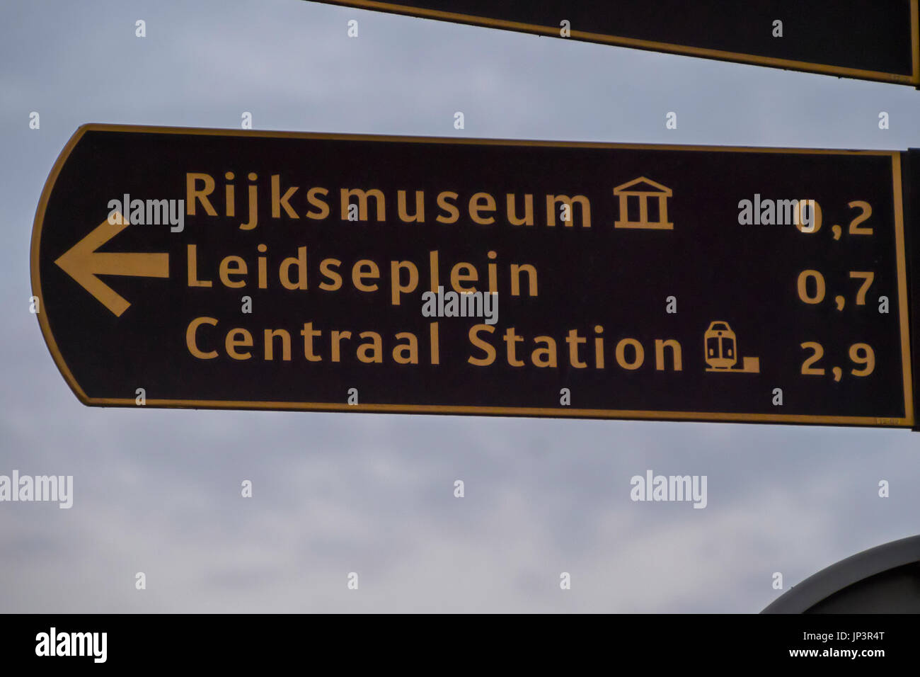 Direction signs to the museums in Amsterdam - AMSTERDAM - NETHERLANDS ...