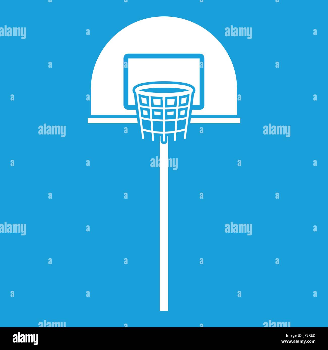 Street basketball hoop icon white Stock Vector Image & Art - Alamy