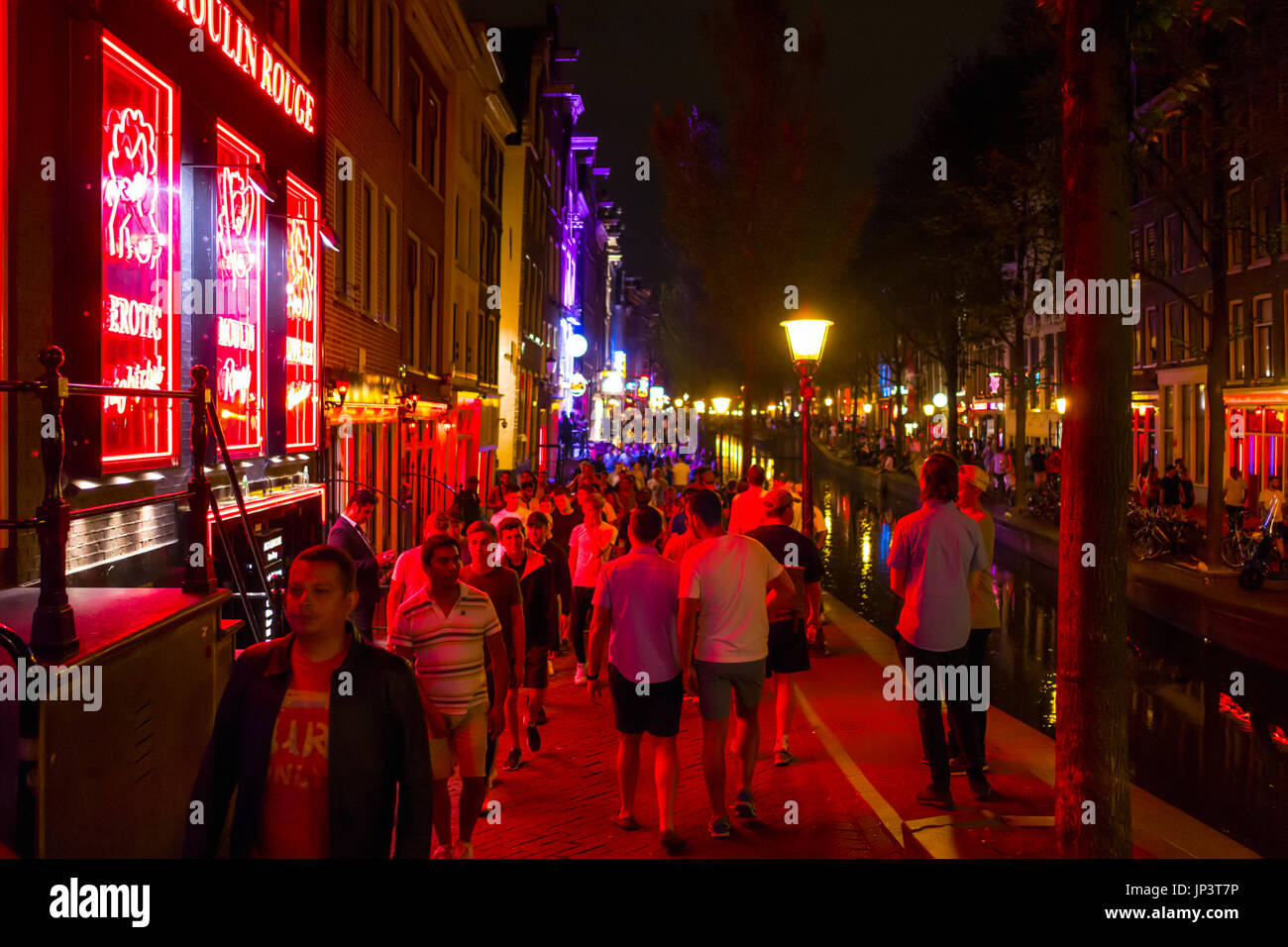 The famous red light district of Amsterdam - AMSTERDAM - NETHERLANDS ...