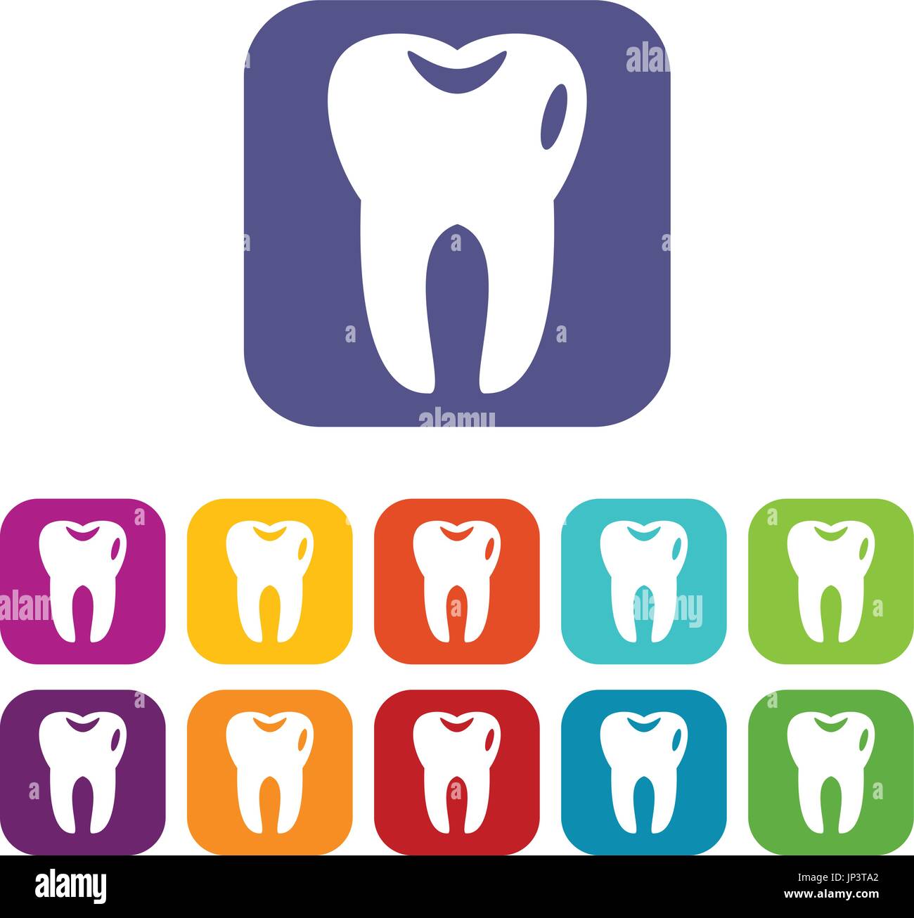 Tooth icons set Stock Vector Image & Art - Alamy