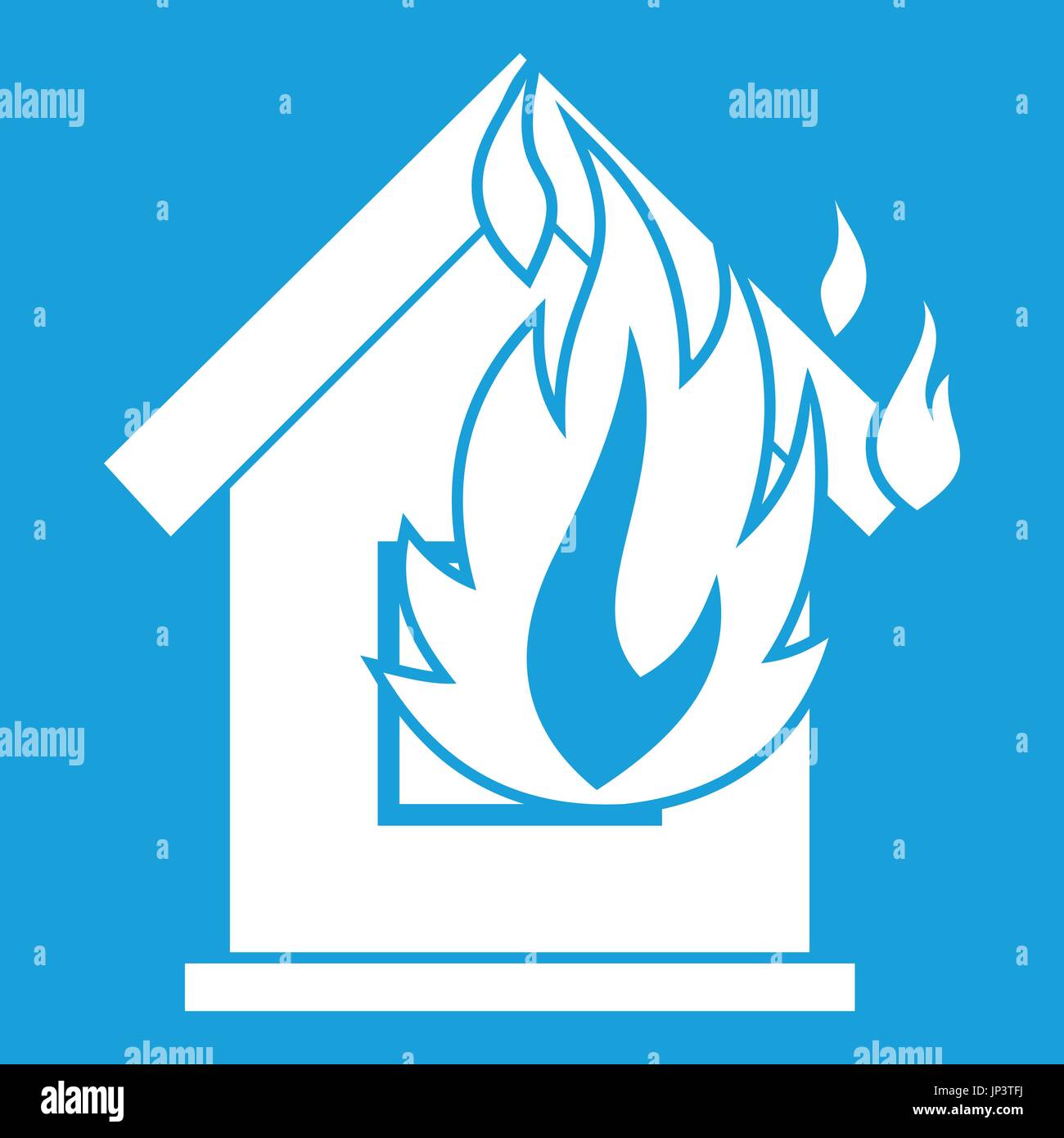 Preventing fire icon white Stock Vector Image & Art - Alamy