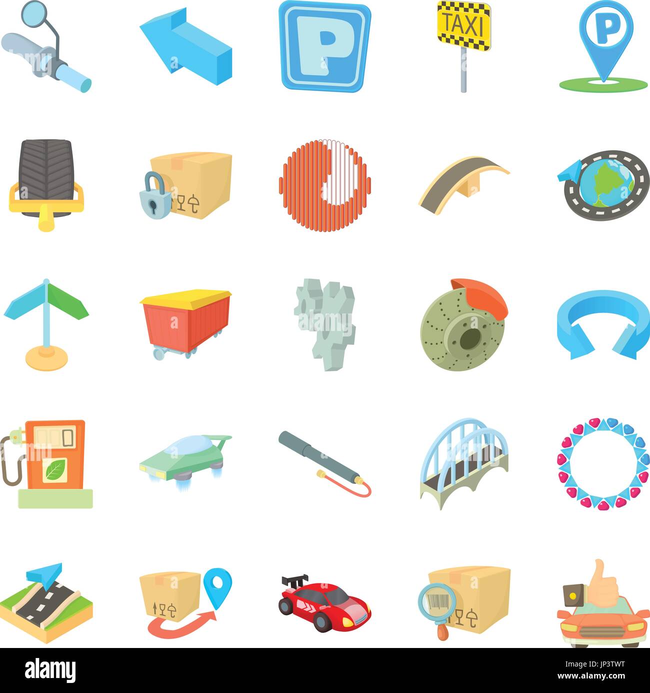 Repair service icons set, cartoon style Stock Vector Image & Art - Alamy