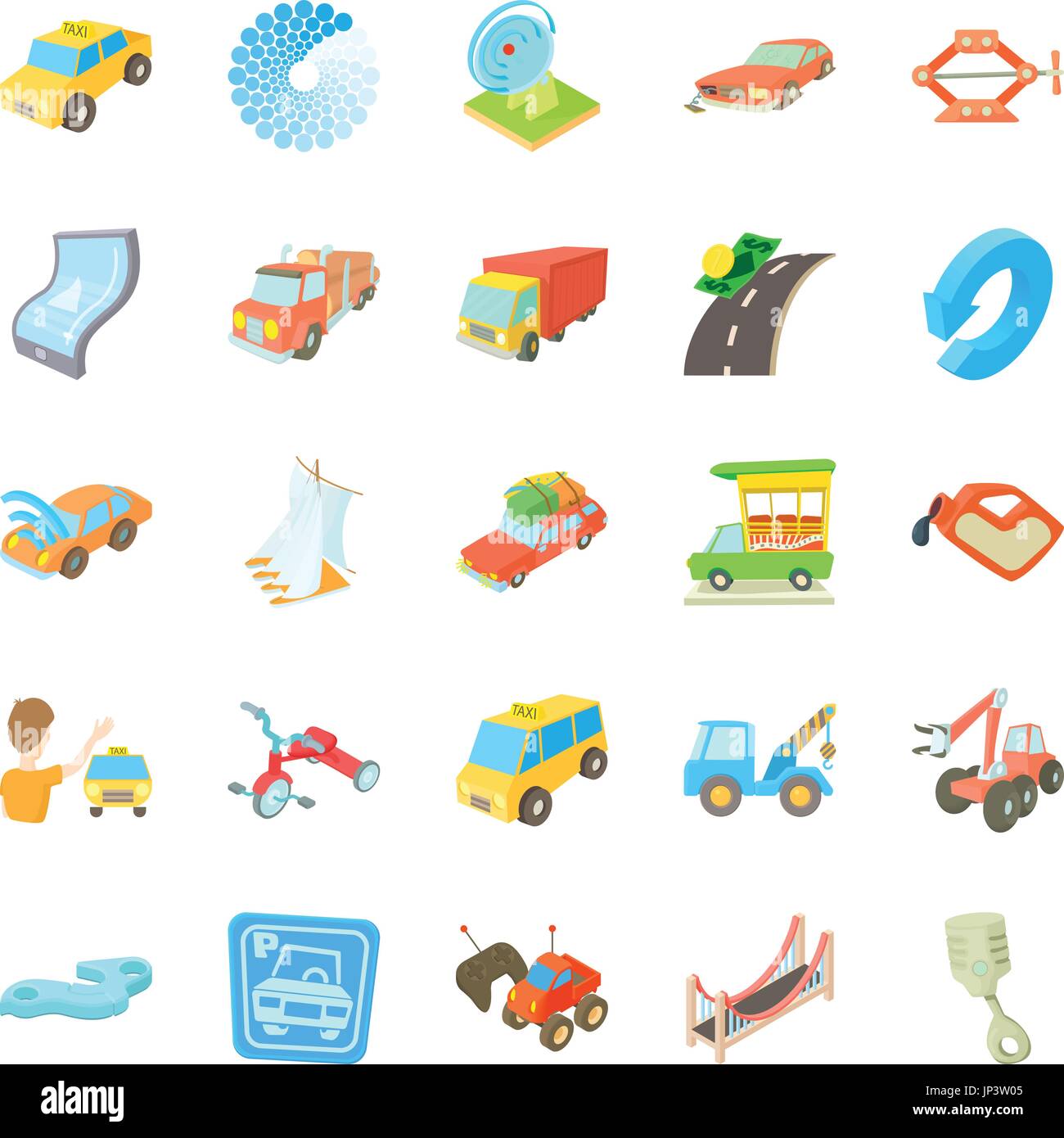 Service icons set, cartoon style Stock Vector Image & Art - Alamy