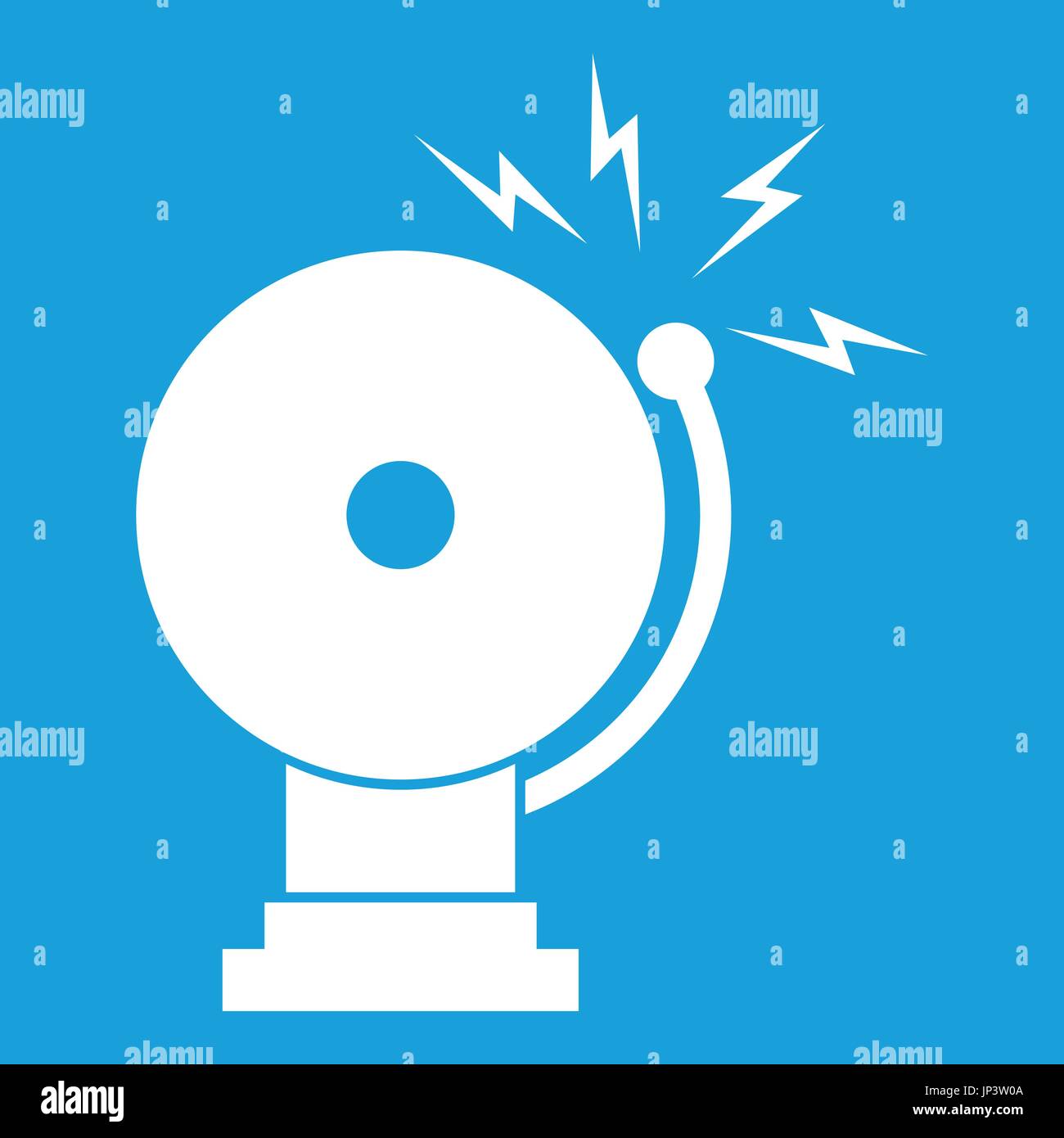 Fire alarm icon white Stock Vector Image & Art - Alamy