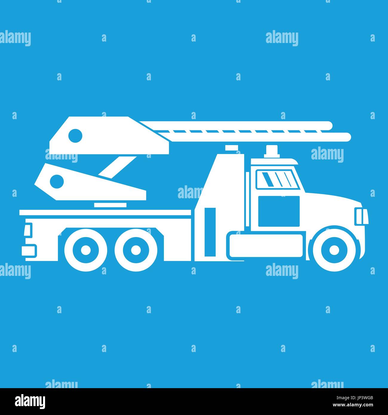 Fire engine icon white Stock Vector Image & Art - Alamy