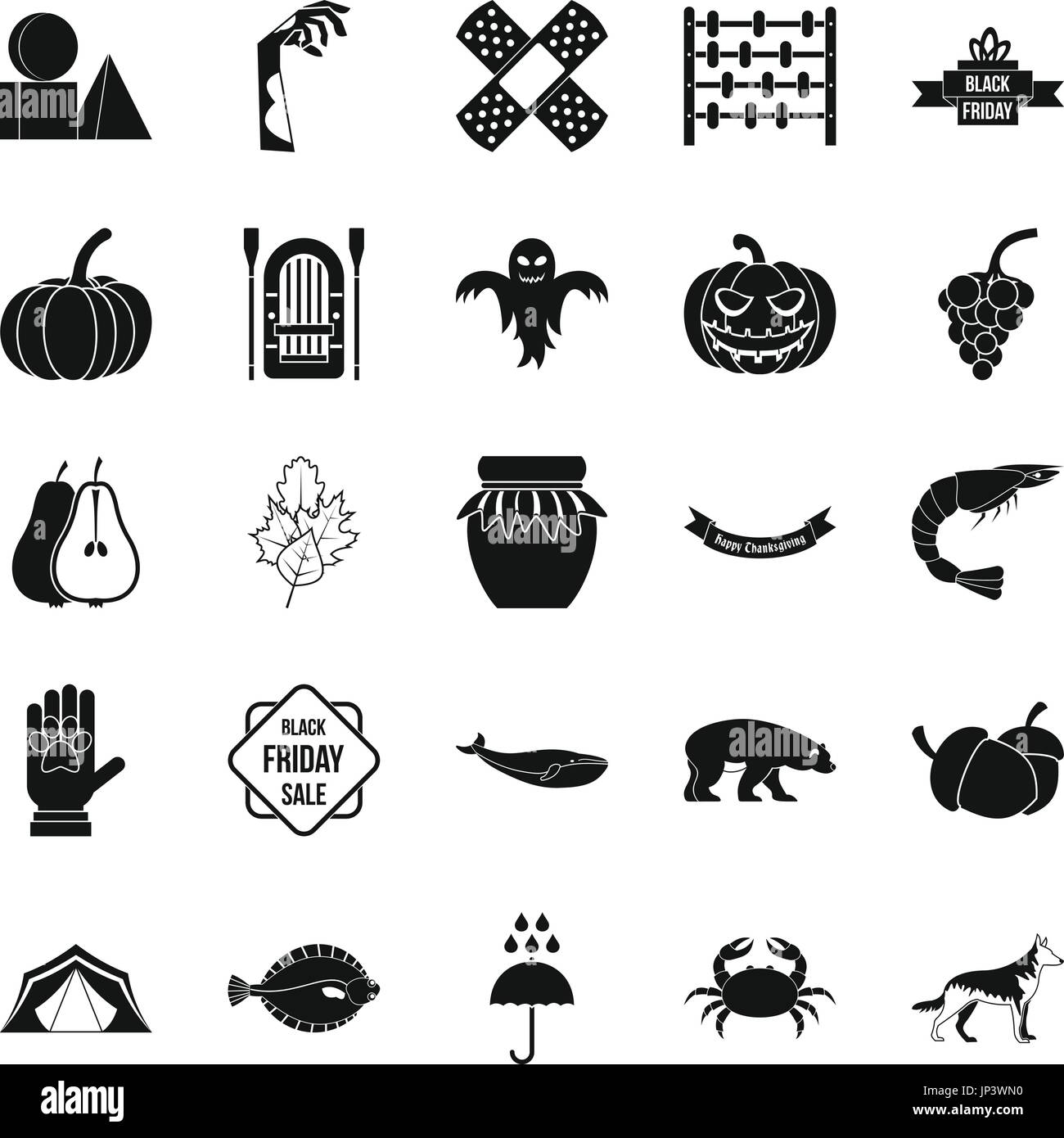 Leaf fall icons set, simple style Stock Vector Image & Art - Alamy