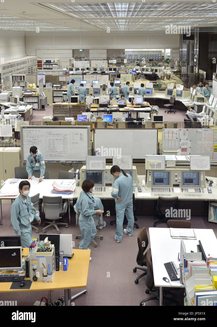 ROKKASHO, Japan - The central control room of Japan's first spent ...