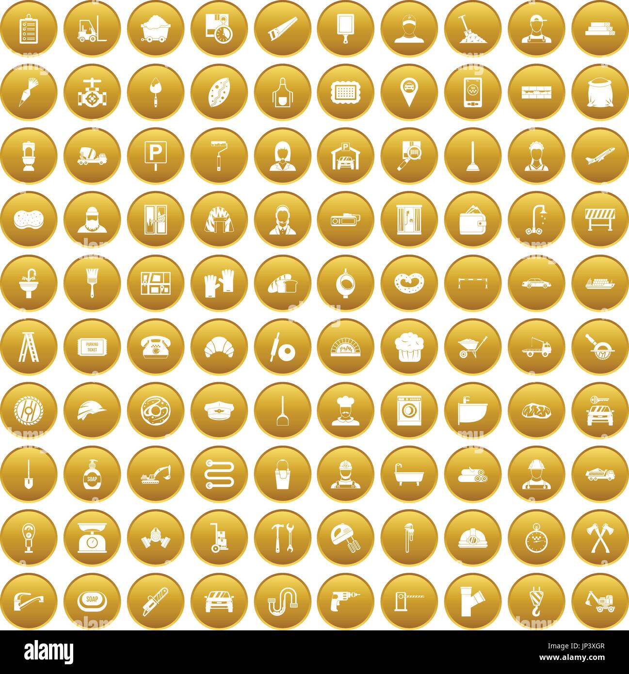 Gold miner working in Stock Vector Images - Alamy