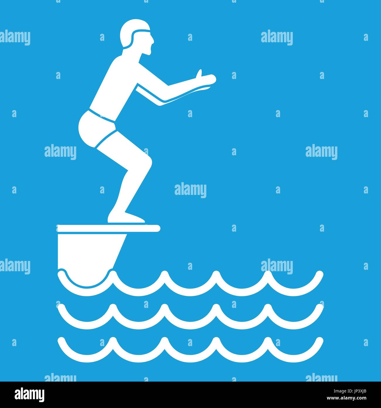 Diving standing Stock Vector Images - Alamy