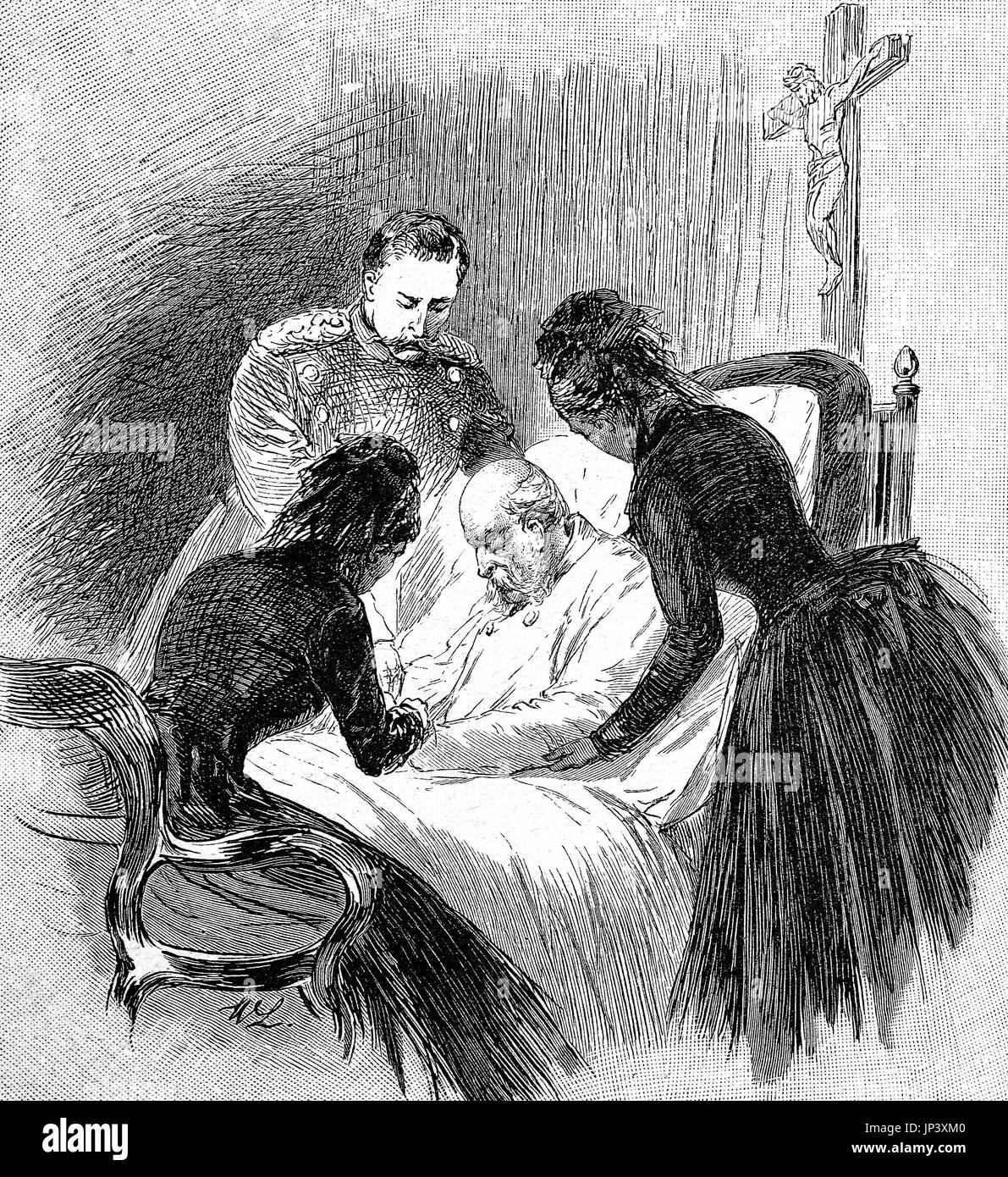 Deathbed king Black and White Stock Photos & Images - Alamy