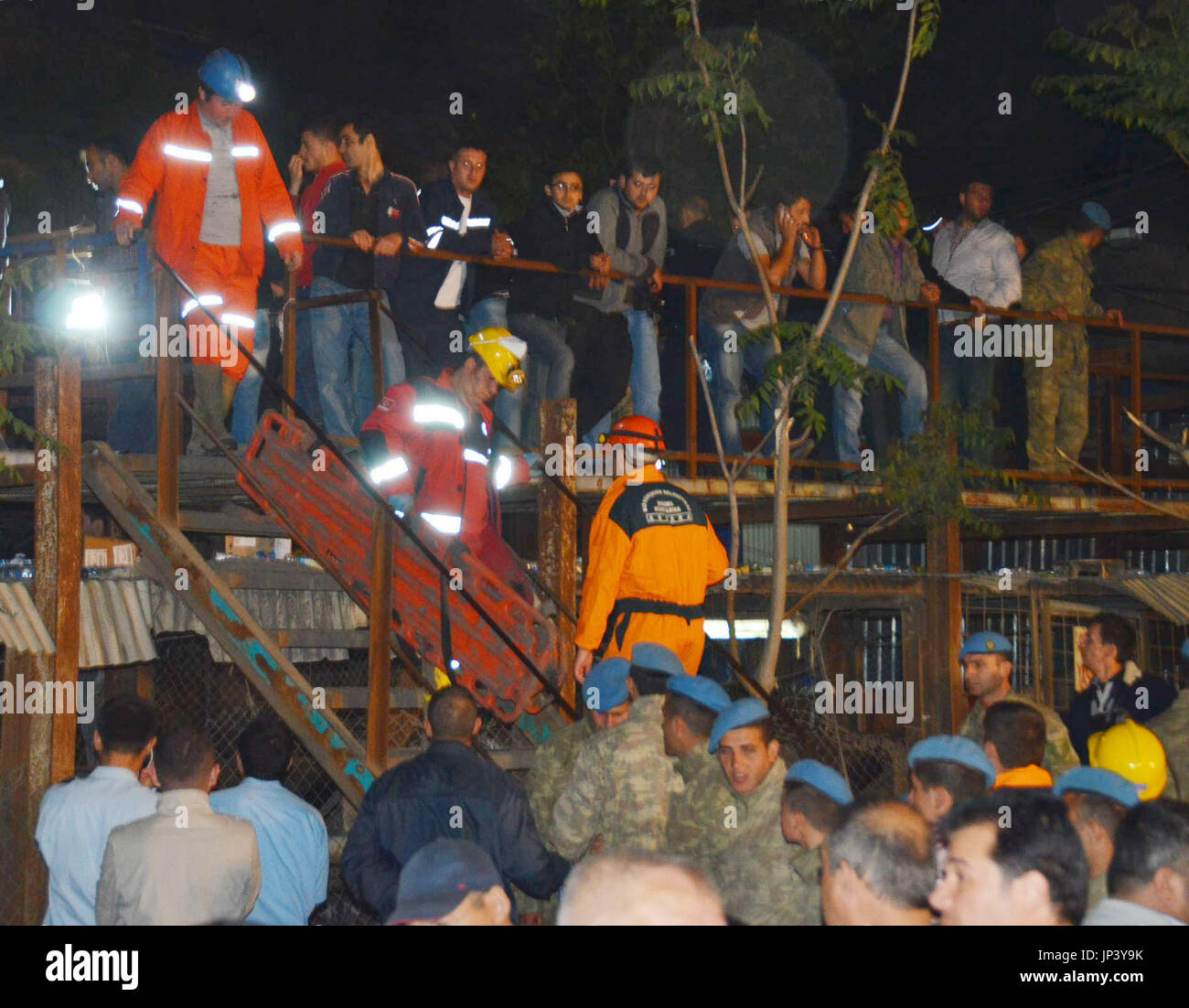 SOMA, Turkey - Rescuers are at work at the site of a Turkish coal mine ...