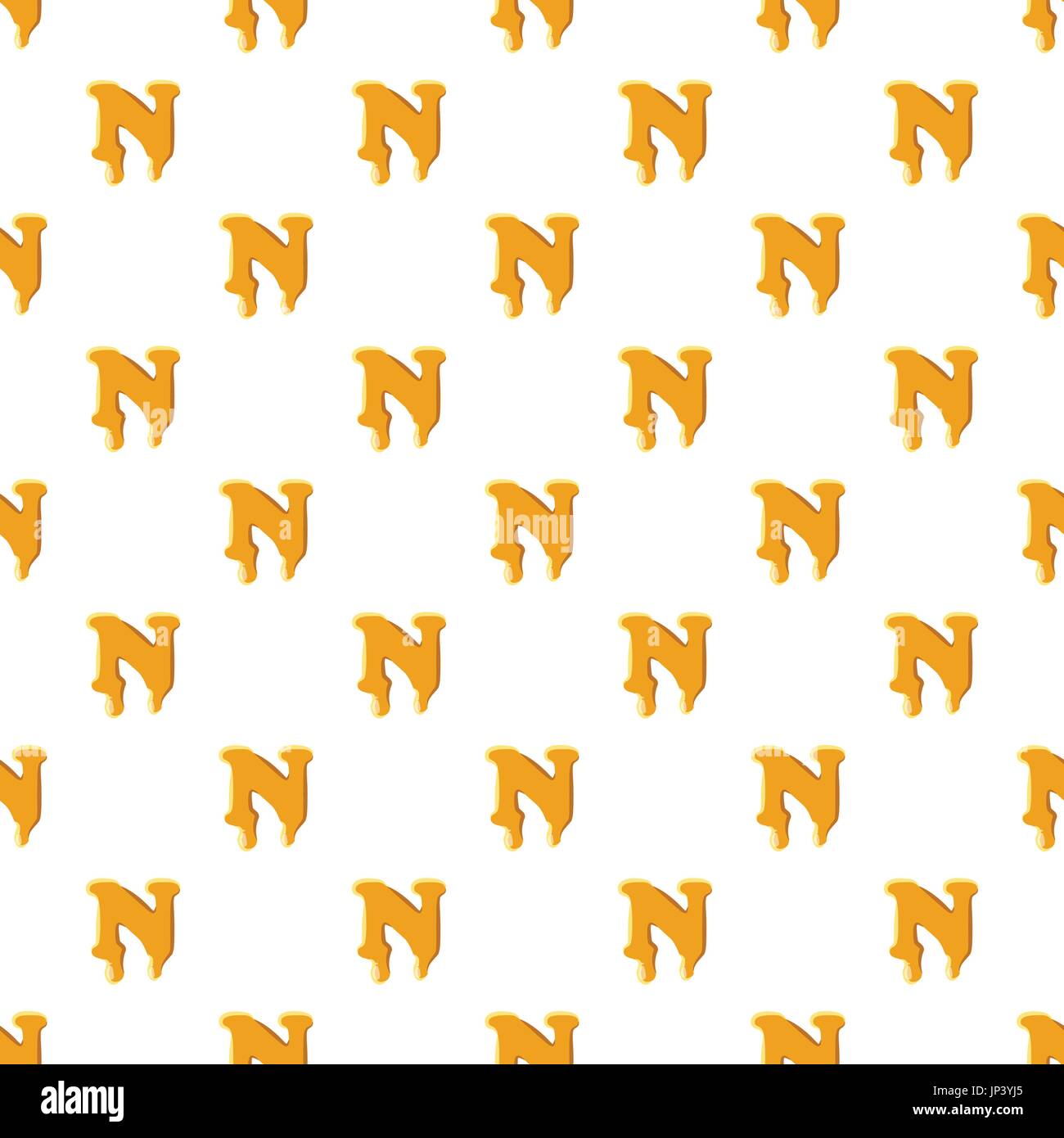 Letter N from honey pattern Stock Vector Image & Art - Alamy