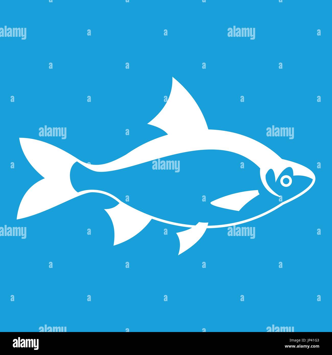 River fish icon white Stock Vector Image & Art - Alamy