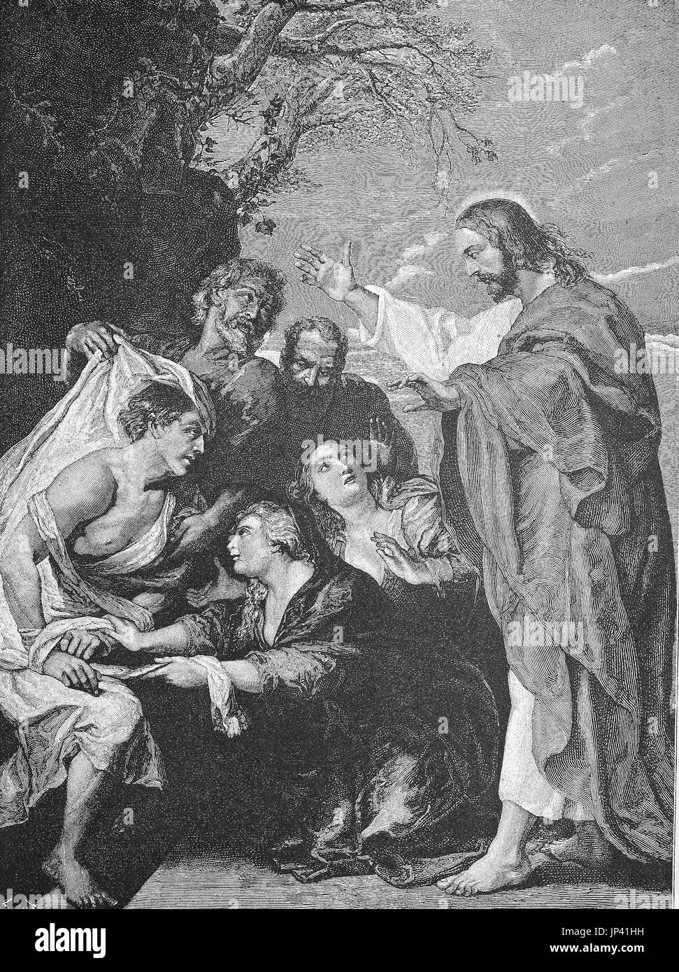 Christ Raising of Lazarus, painting from Peter Paul Rubens, 28 June ...