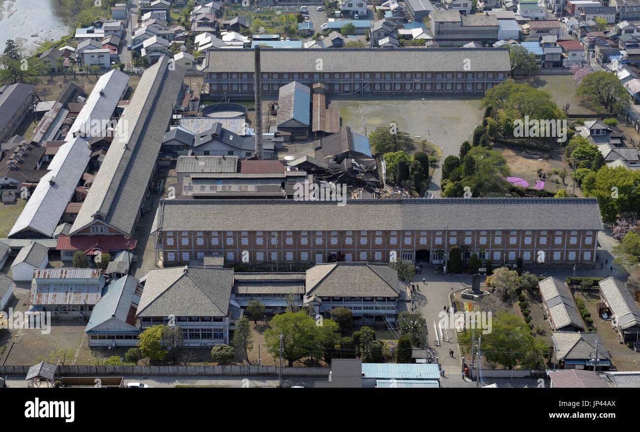 TOKYO, Japan - Photo taken April 25, 2014 shows the Tomioka Silk Mill ...