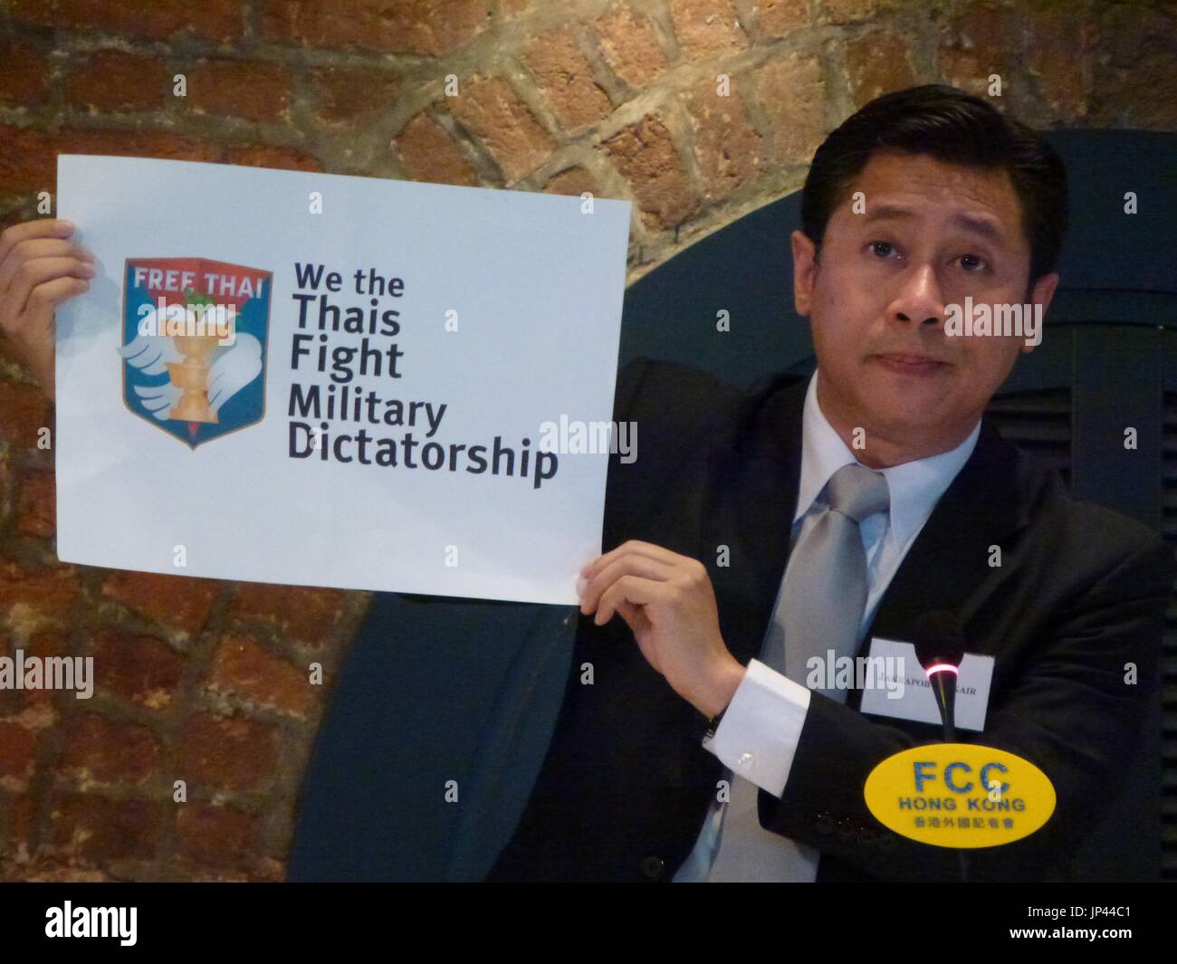 HONG KONG, China - Former Thai government minister Jakrapob Penkair ...