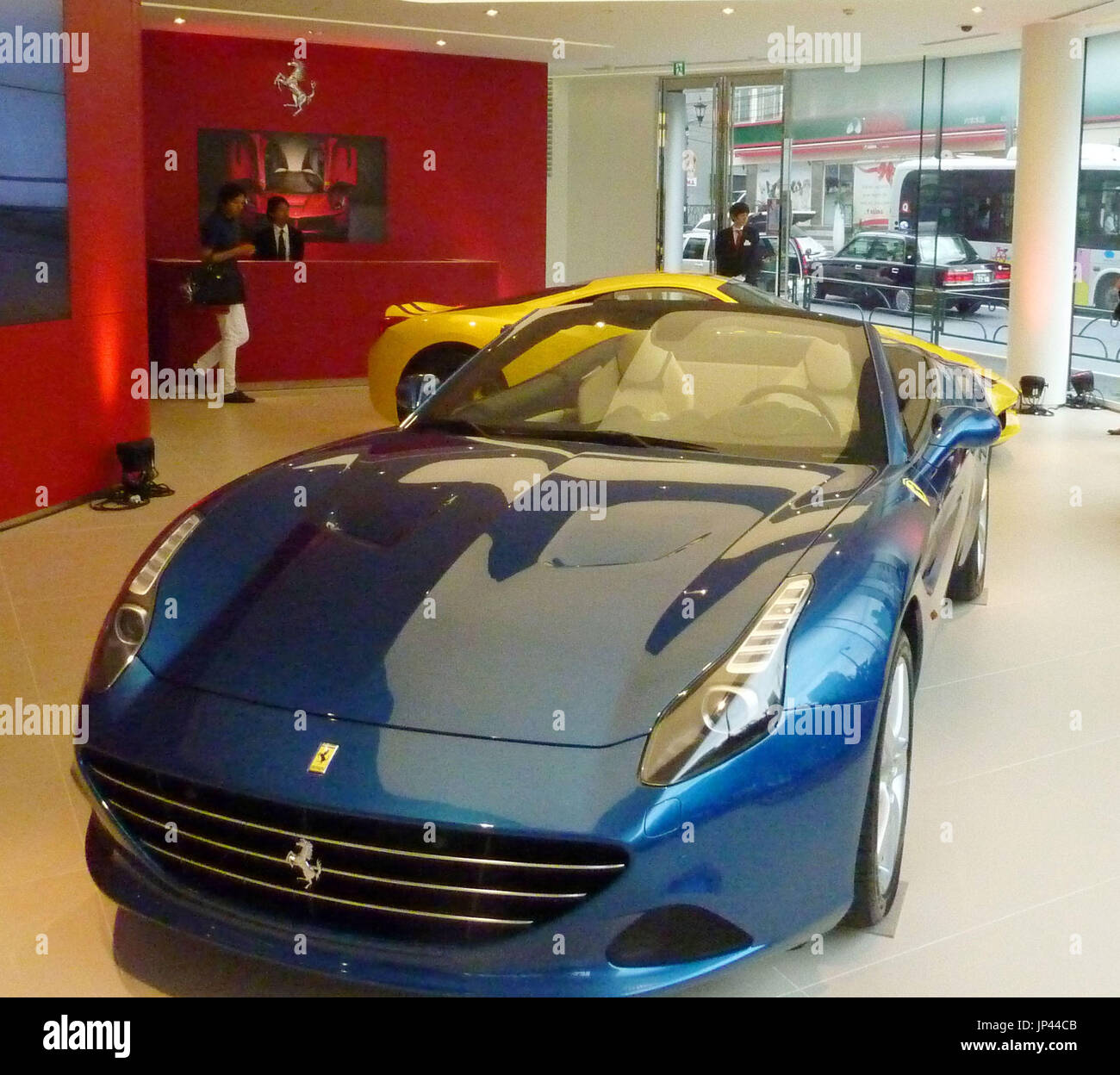 TOKYO, Japan - Italian automaker Ferrari SpA shows its new showroom in ...