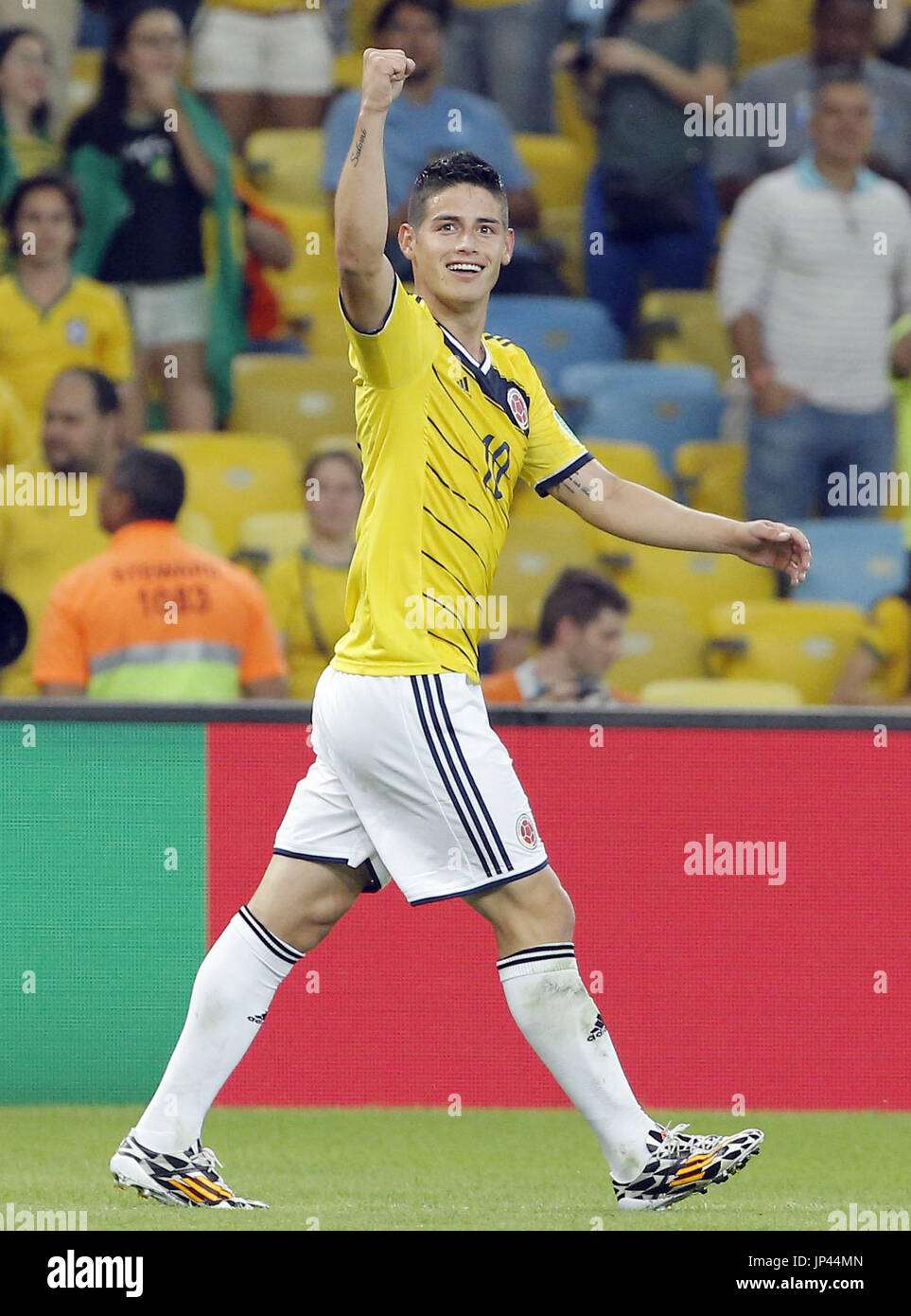 RIO DE JANEIRO, Brazil - James Rodriguez of Colombia celebrates after ...